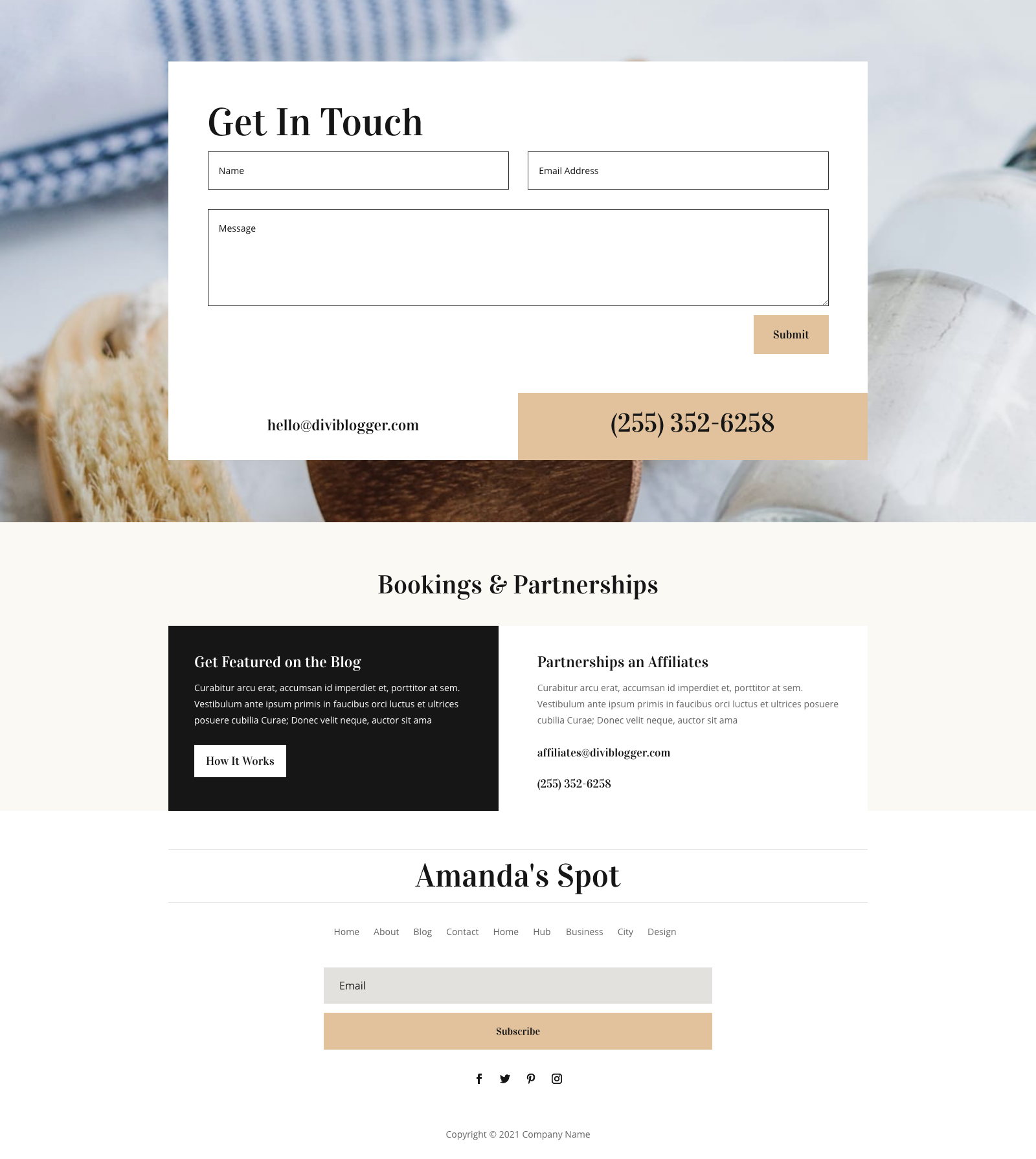 Blogger Template Design for Divi by Ishtiaq Khan Parag for Elegant ...