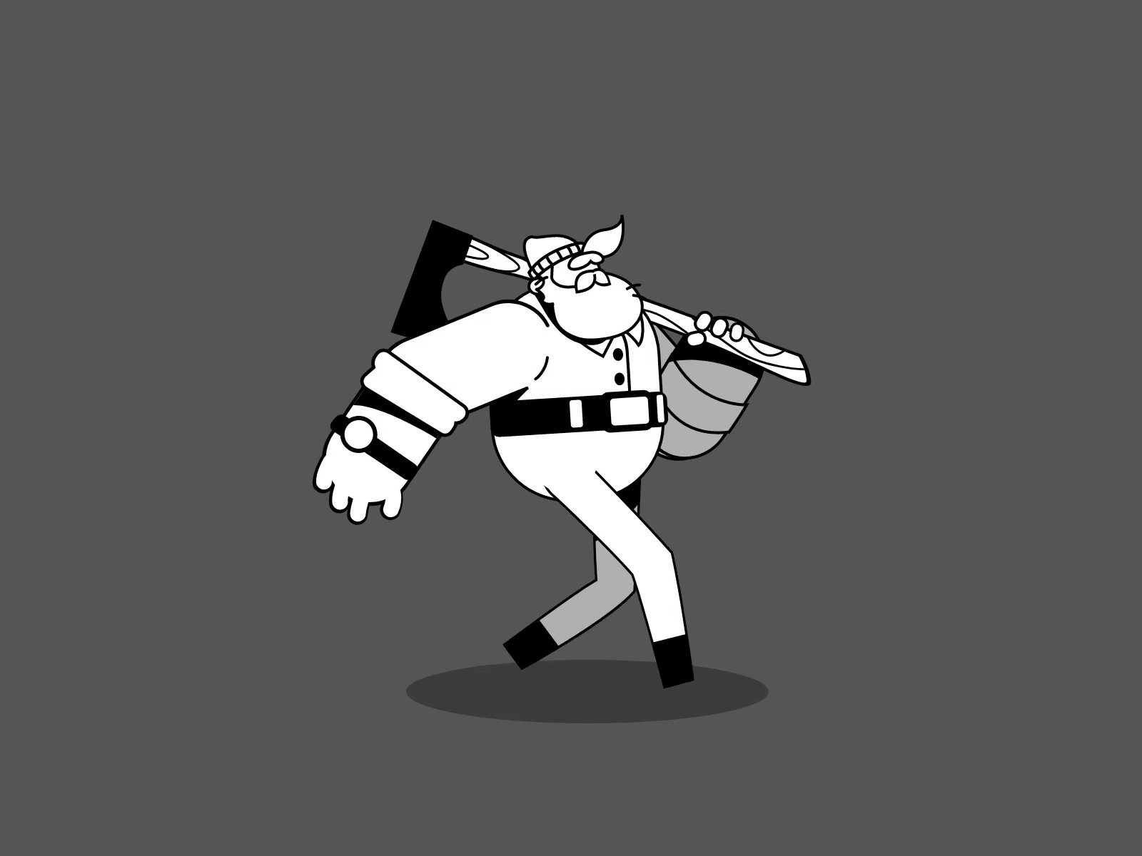 Lumberjack animation - Rive by Michael B. Myers Jr. on Dribbble