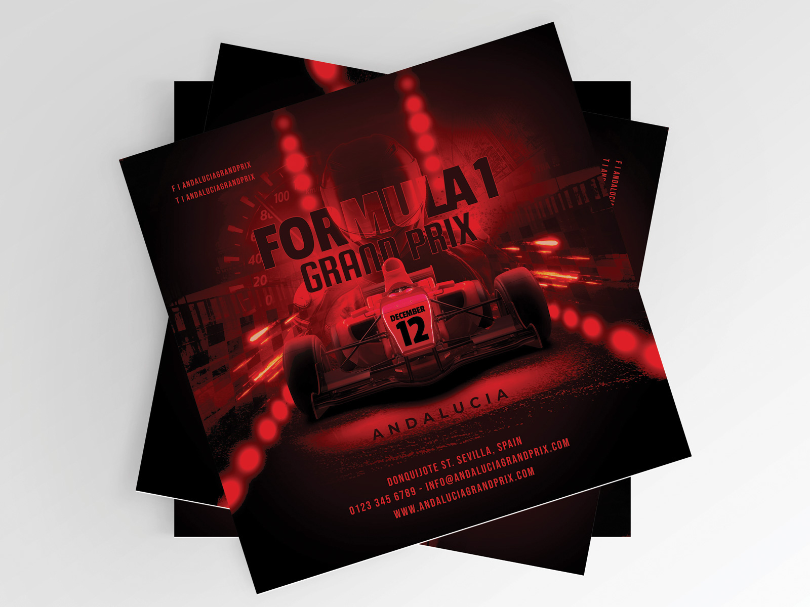 Formula 1 Grand Prix Flyer by n2n44 on Dribbble