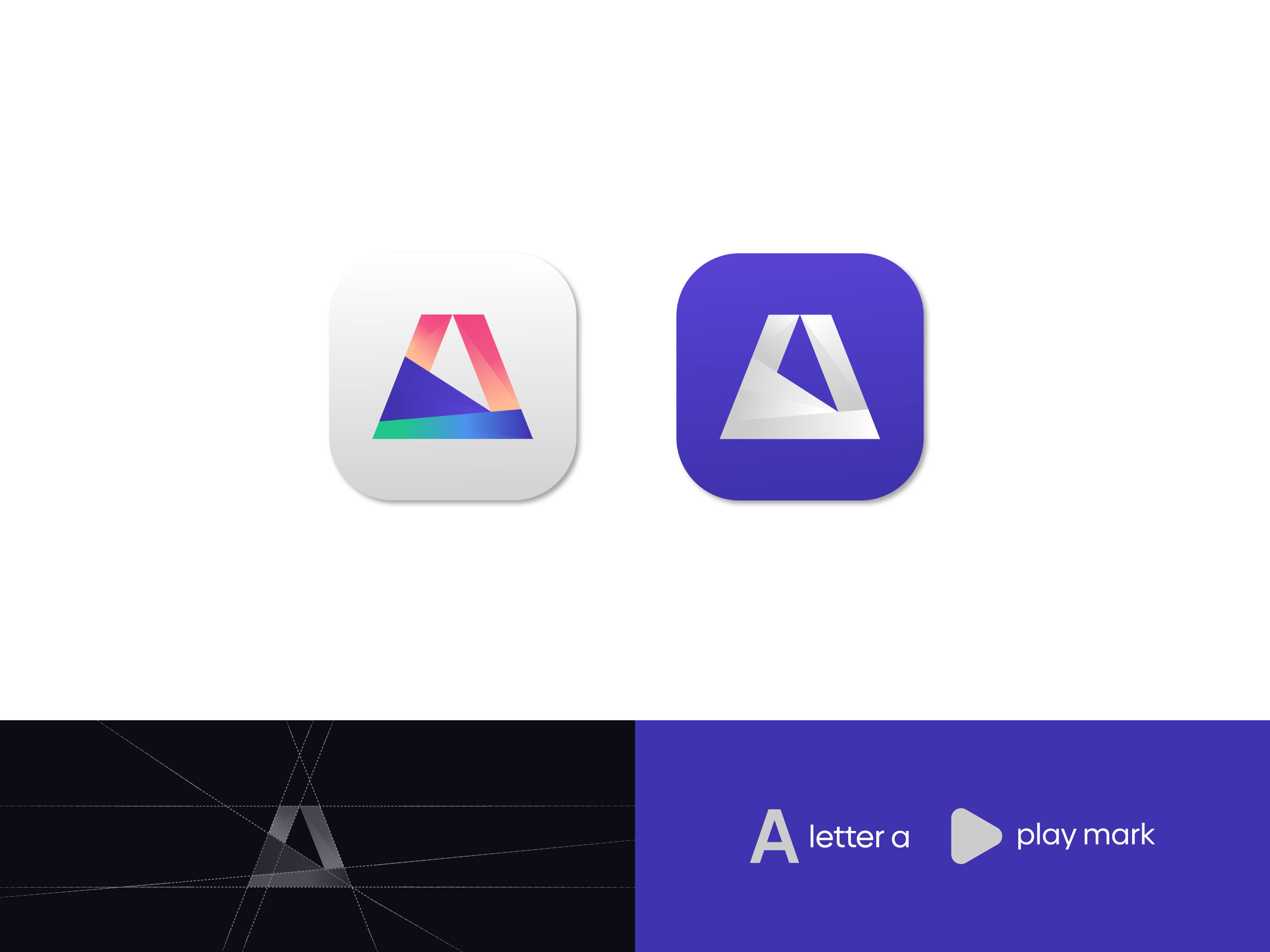 Letter A + Play Logo Mark by Freelancer Iqbal | Brand Designer on Dribbble