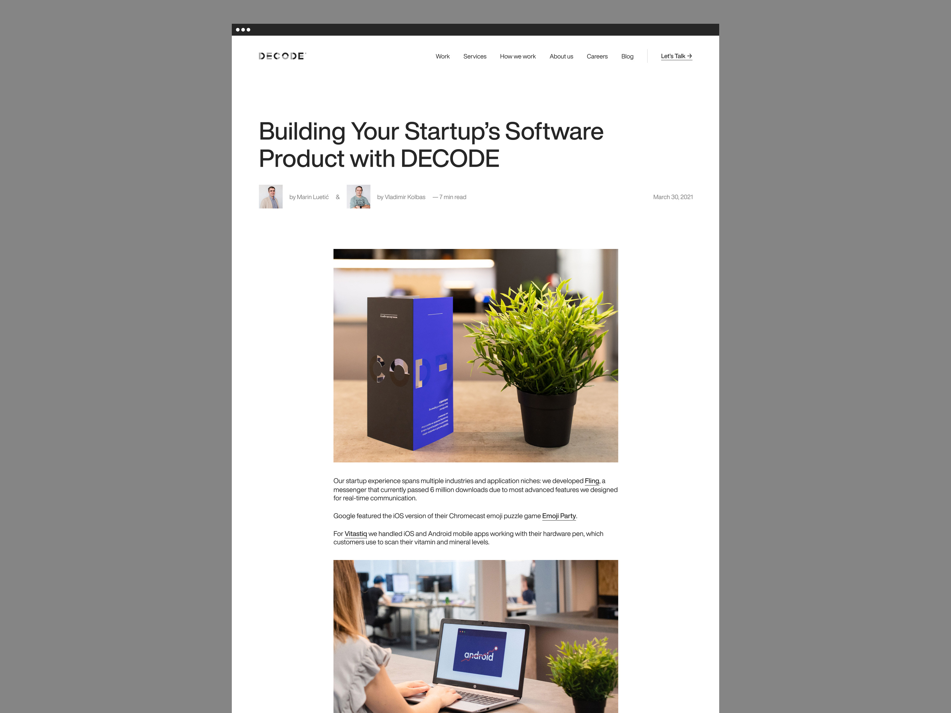 DECODE - Blog by Filip Justić for Balkan Brothers on Dribbble