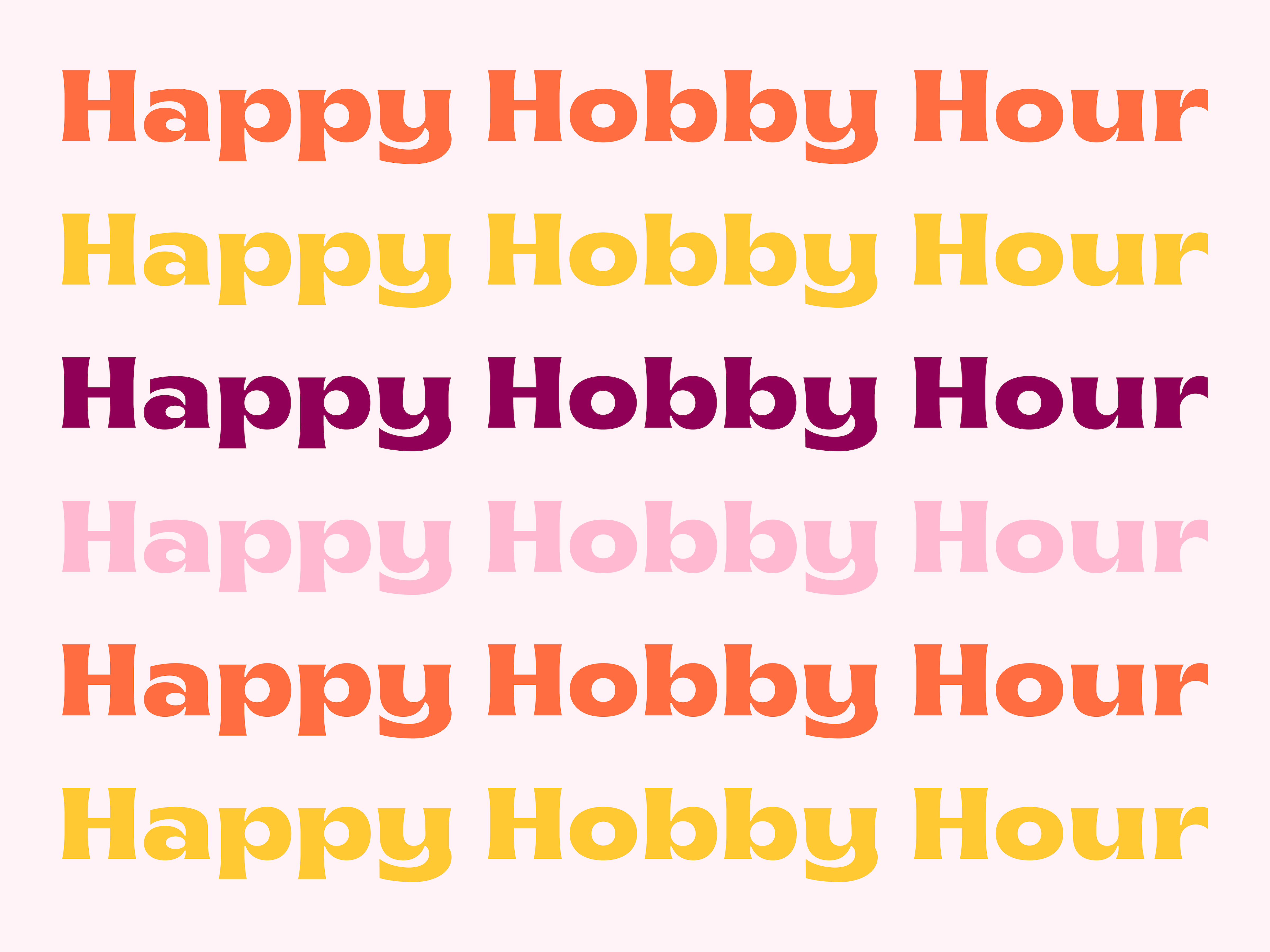 Happy Hobby Hour Logo by Joni Trythall on Dribbble