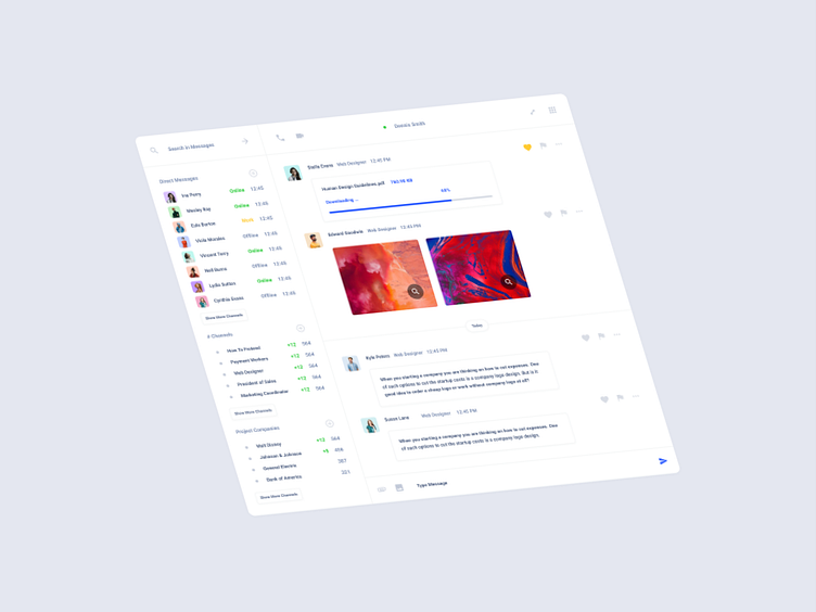 Chat Cards UI Kit by Live Spline one on Dribbble