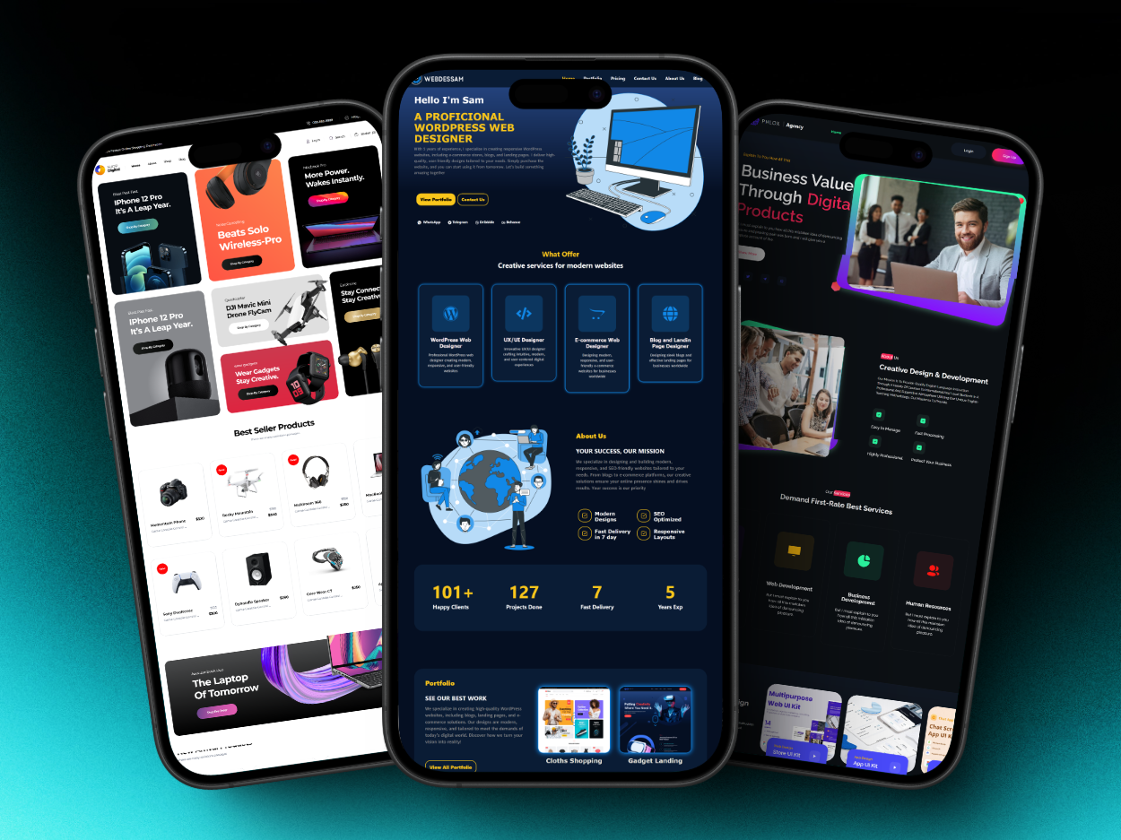 WordPress Web Designer by Sam Designer on Dribbble