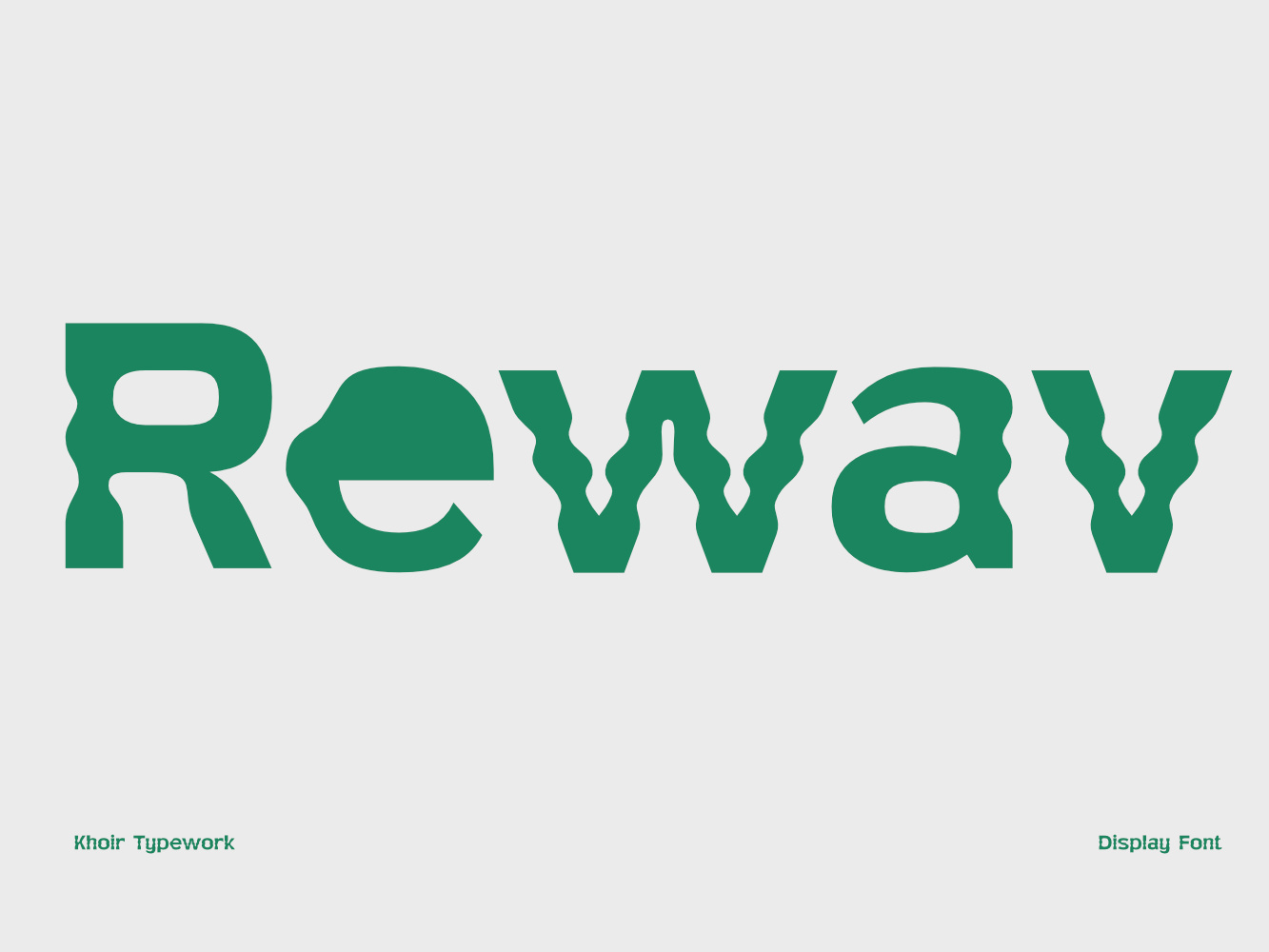 Rewav - Display Font by Khoir Typework on Dribbble