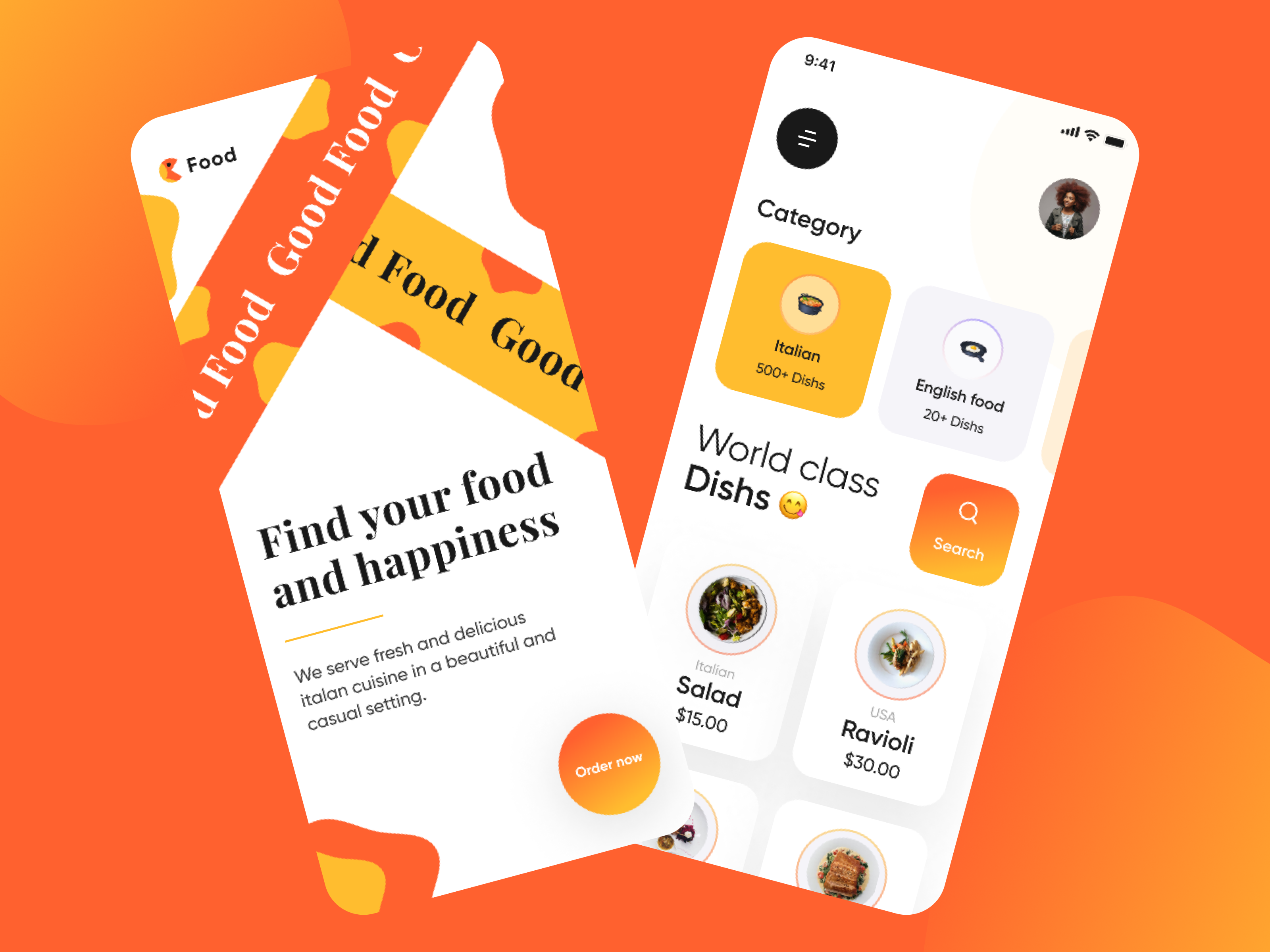 Food App UI Design by Amirul islam for NovoStack on Dribbble