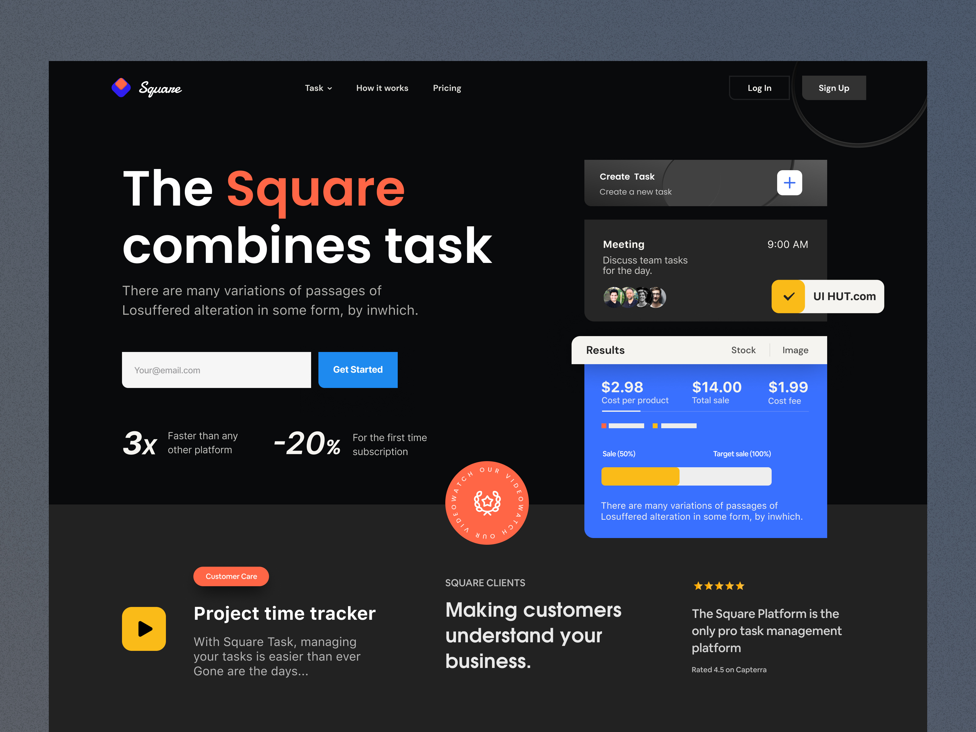Task Management Website Template by M. Rahman on Dribbble