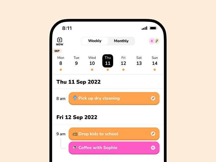 Calendar by Harry on Dribbble