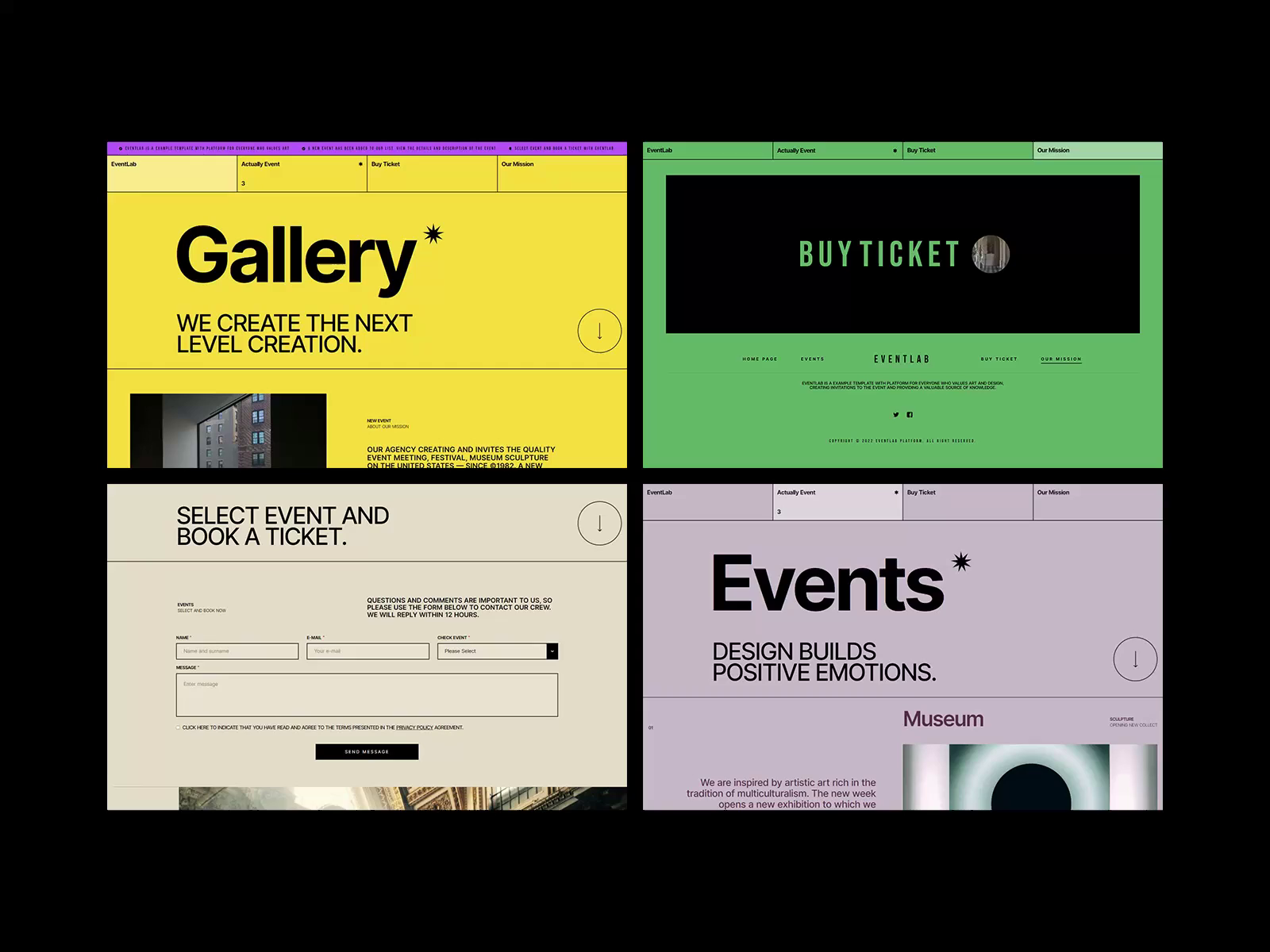 EventLab - Event Website Design by Tomasz Mazurczak for Studio Design ...
