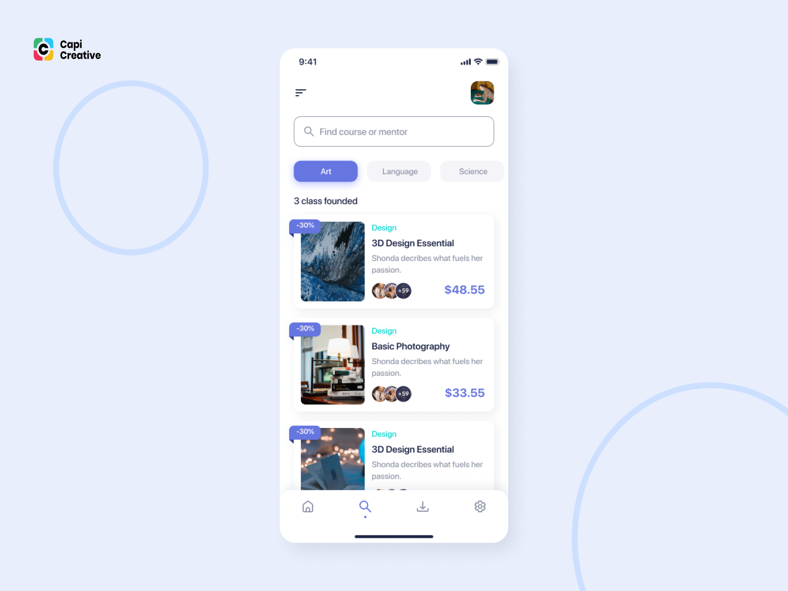 Eduzone - Education App UI Design by Capi Product on Dribbble
