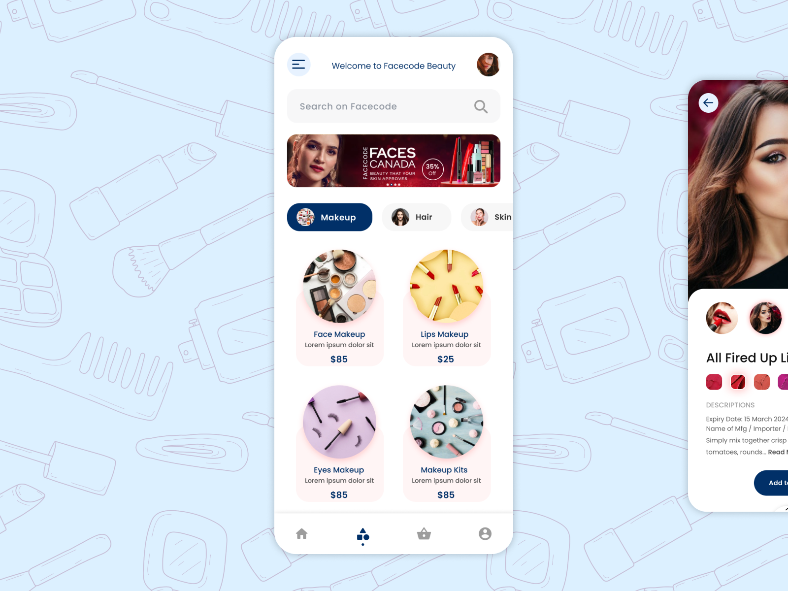 Beauty Products App UI Design by Codeflash Infotech LLP on Dribbble