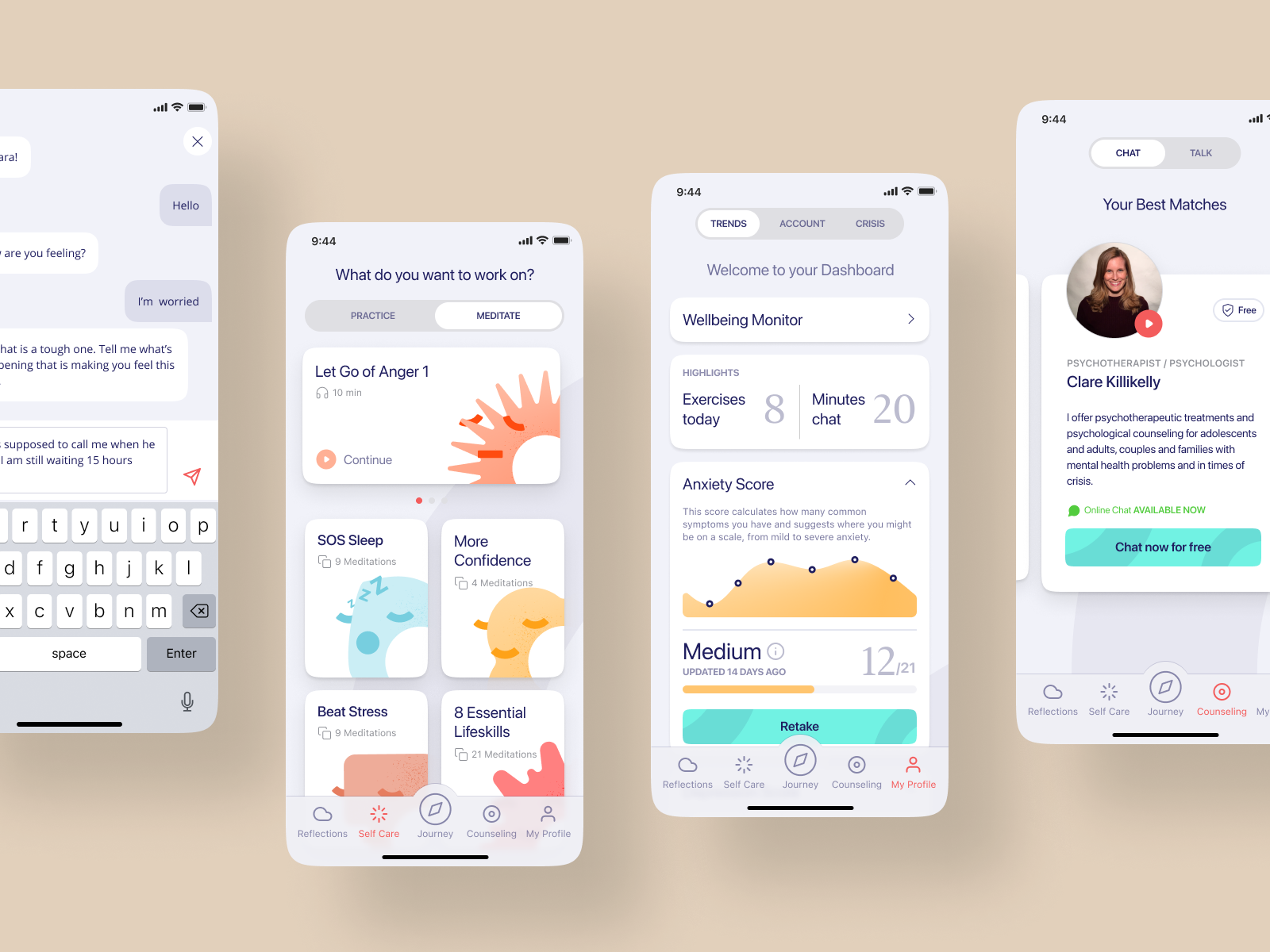 Kyan Health - iOS UX/UI Design by João Oliveira Simões for HOP Design ...