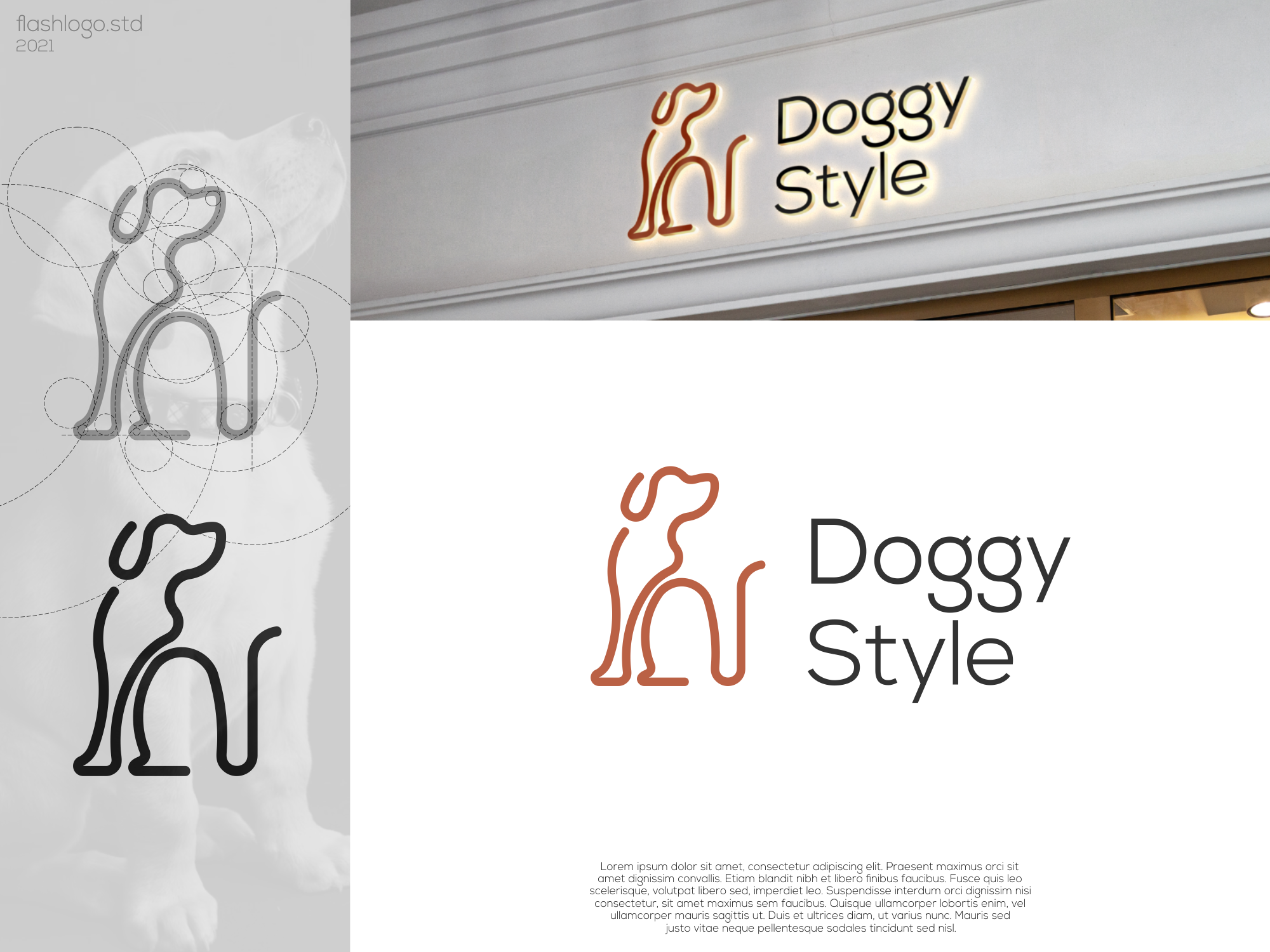 Doggy Style Logo by Flashlogo Studio on Dribbble