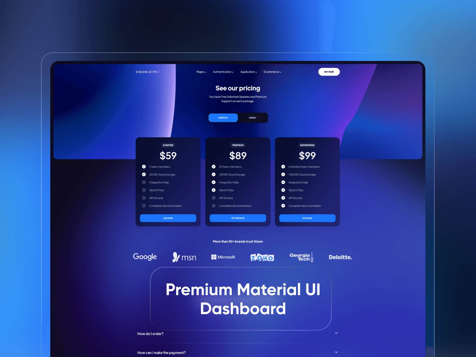 Inspired by the future: Vision UI Dashboard PRO by Horizon UI on Dribbble