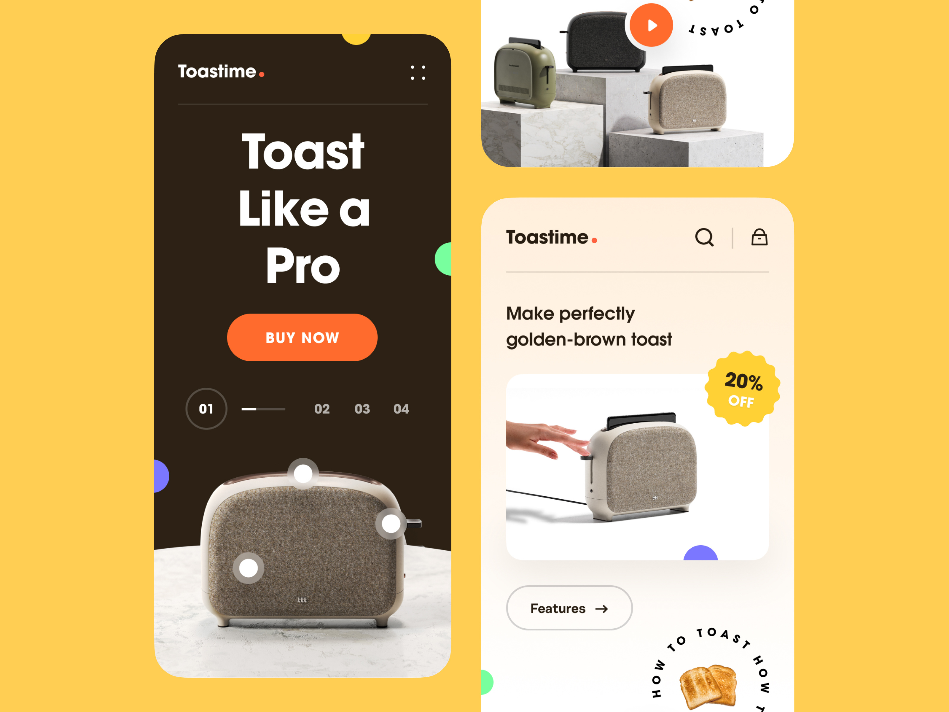 Smart Toaster - Mobile Responsive by Farzan Faruk for Rylic Studio on ...