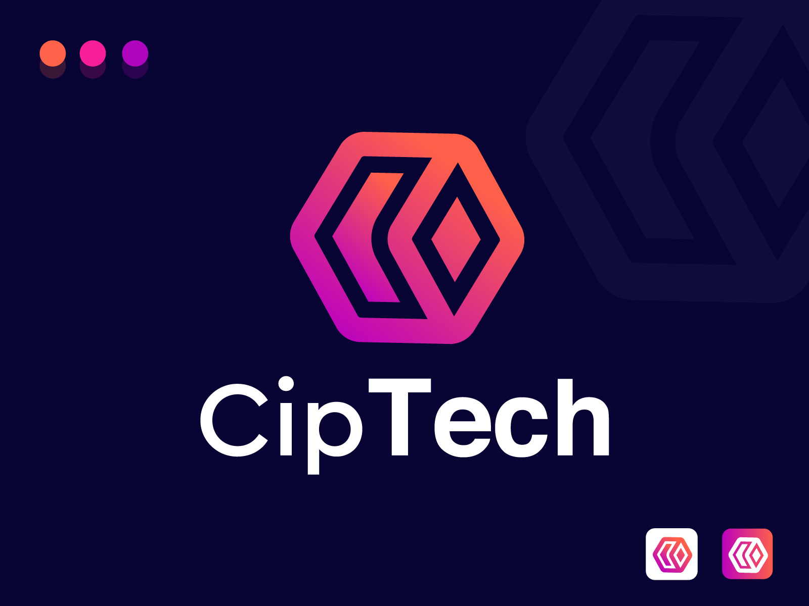 abstract tech logo mark by Masud - Logo Designer on Dribbble