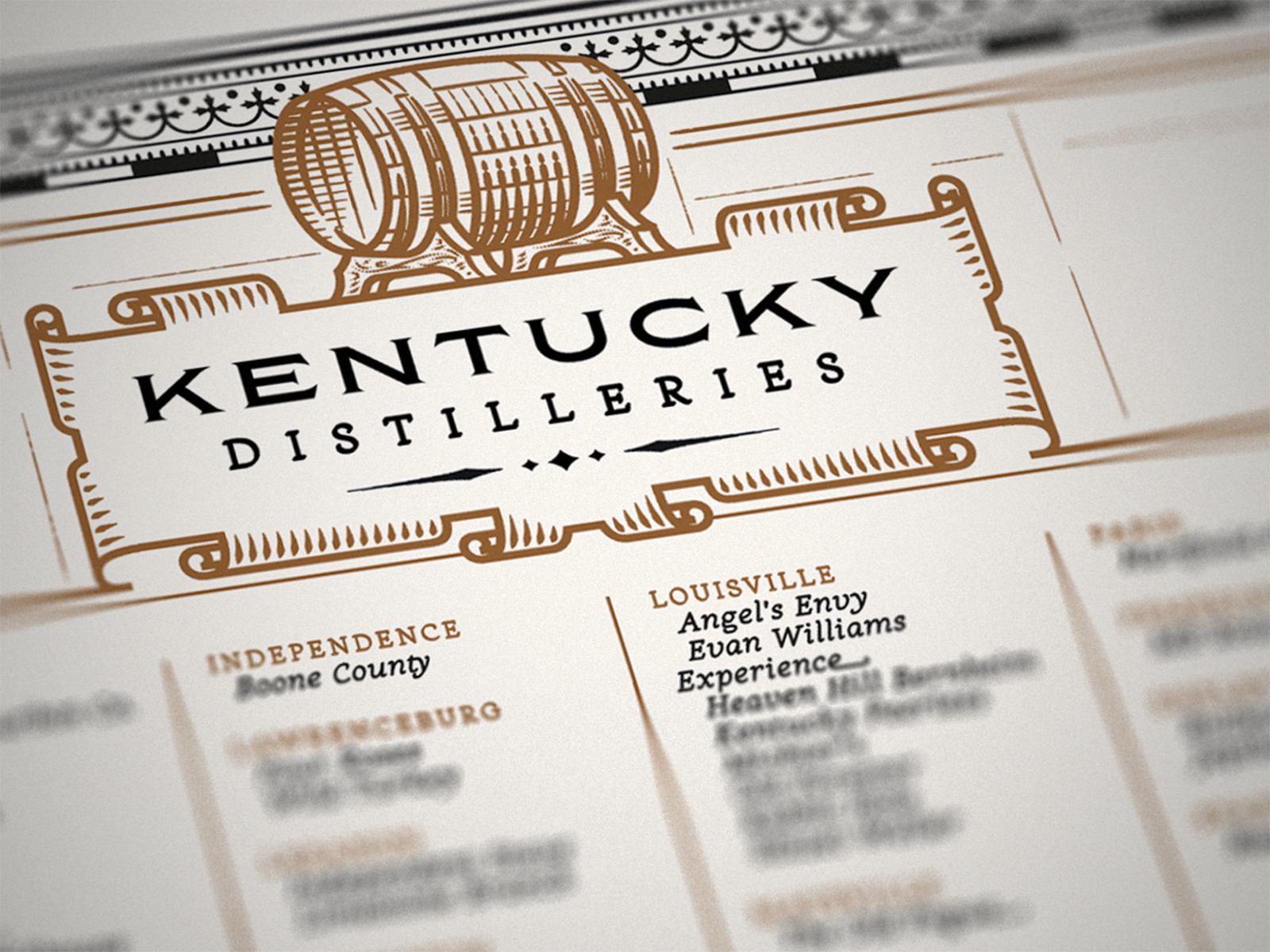 Kentucky Distilleries (Bourbon Map) by Peter Voth on Dribbble