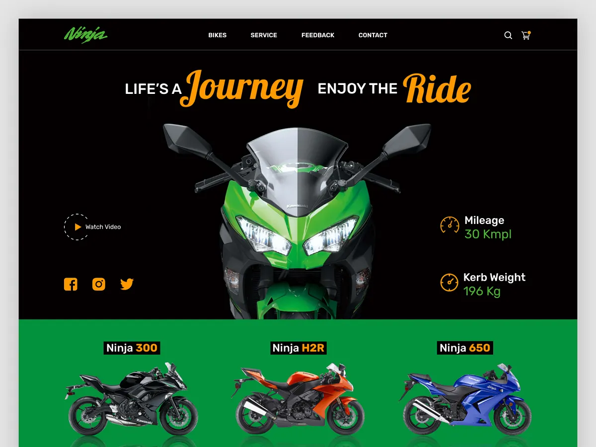 Browse thousands of Kawasaki Ninja Bike images for design inspiration | Dribbble