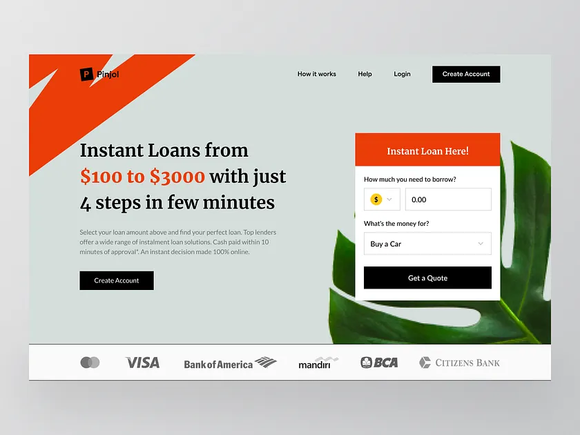 Loan Website designs, themes, templates and downloadable graphic ...