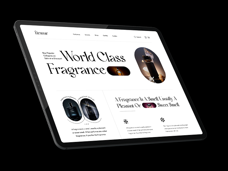 Perfume Website Design by Sajon on Dribbble