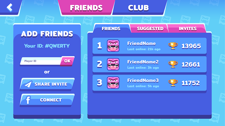 Yeti Rush UI by Ivan Dubovik on Dribbble