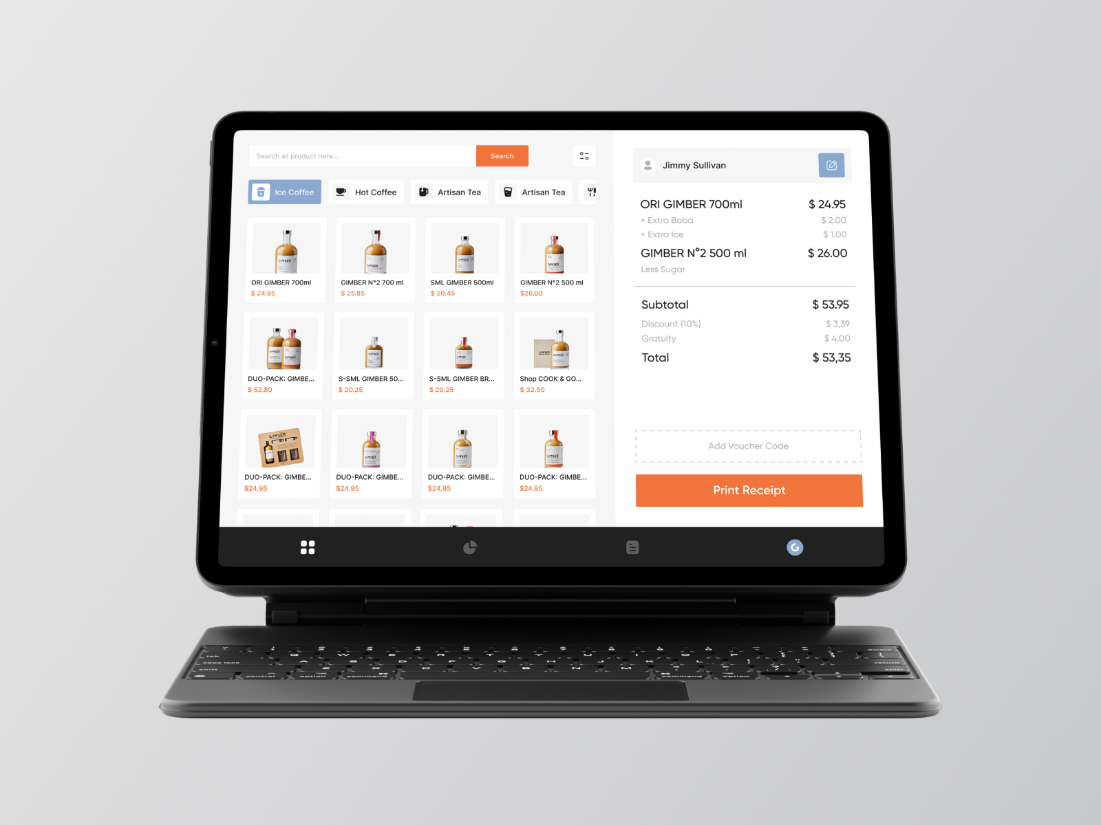 Cashiez - POS System of Coffee Shop by Happy Milliarta for Odama on ...