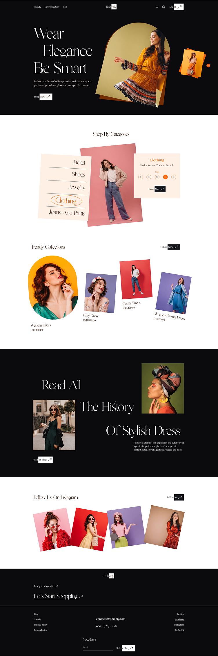 Fashionly- Fashion Website by Backbencher UI/UX for Backbencher Studio ...