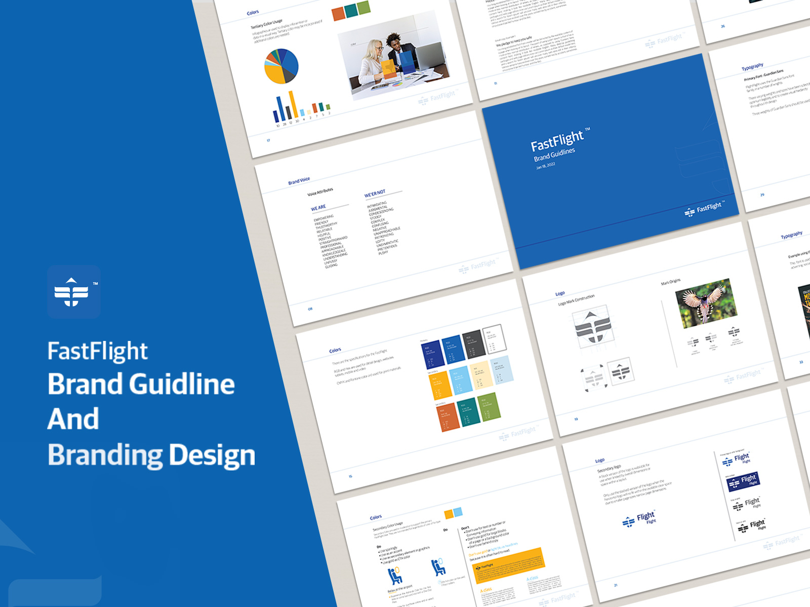 FastFlight Brand Guideline | Branding Design by Cyoam Design on Dribbble
