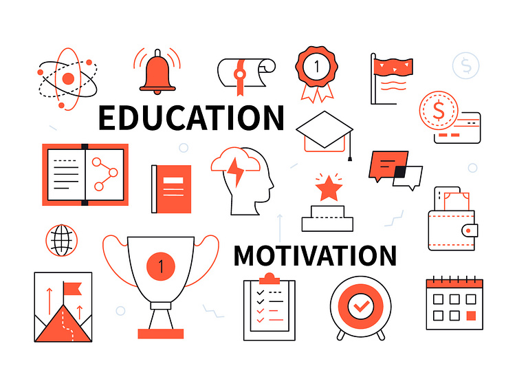 Education & motivation icon set by Boyko on Dribbble