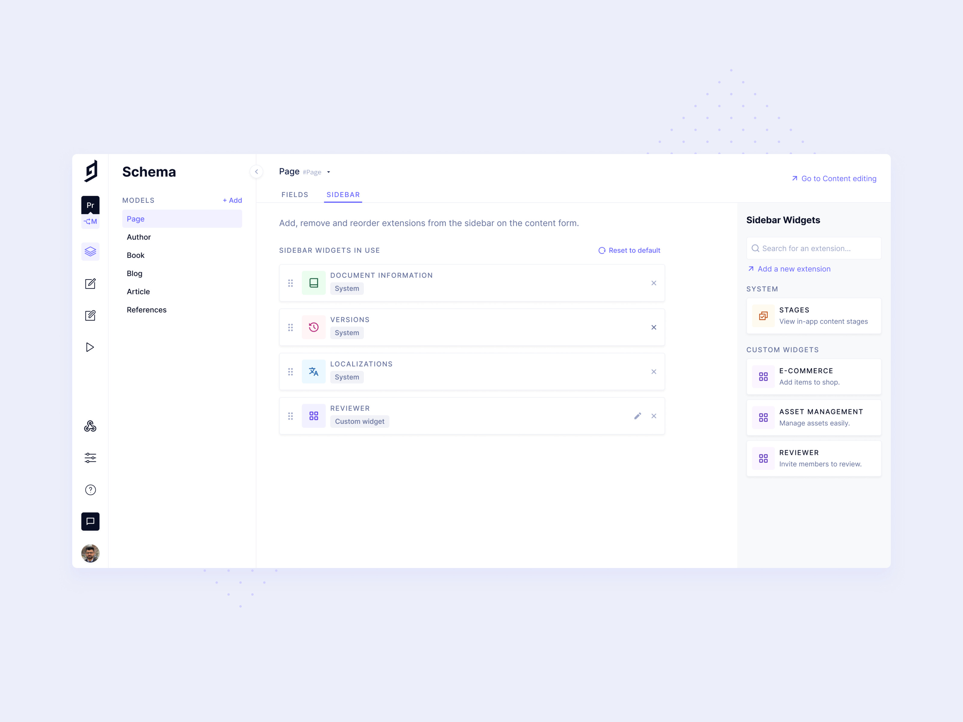 Sidebar Design by Sanjana Laddha for Hygraph on Dribbble