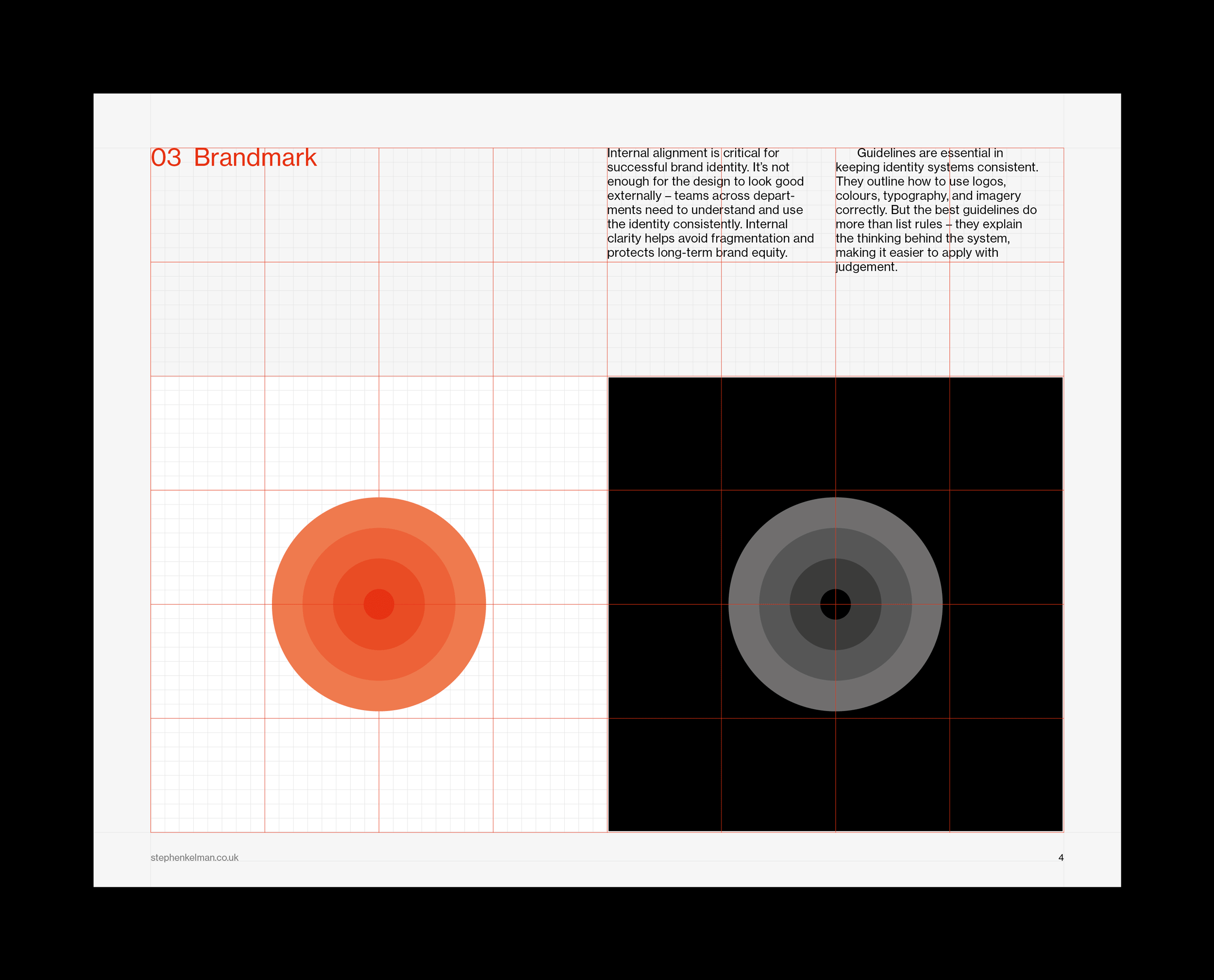 Branding Guidelines Grid System for InDesign – Letter Landscape by ...