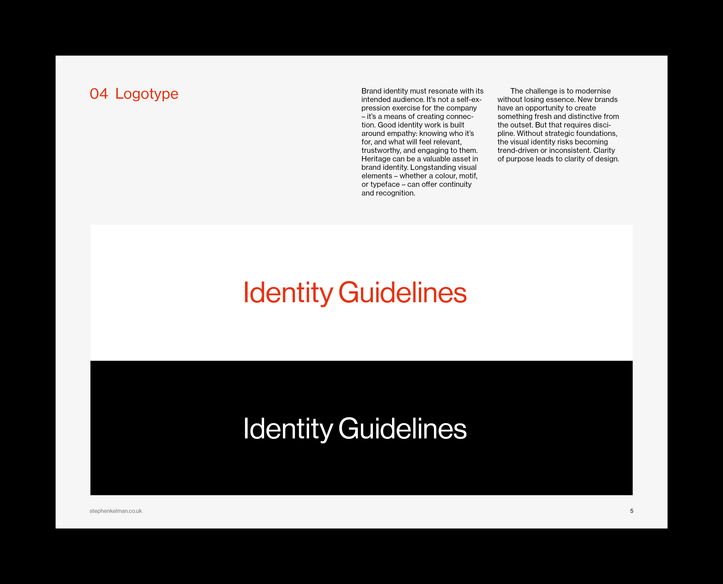 Branding Guidelines Grid System for InDesign – Letter Landscape by ...