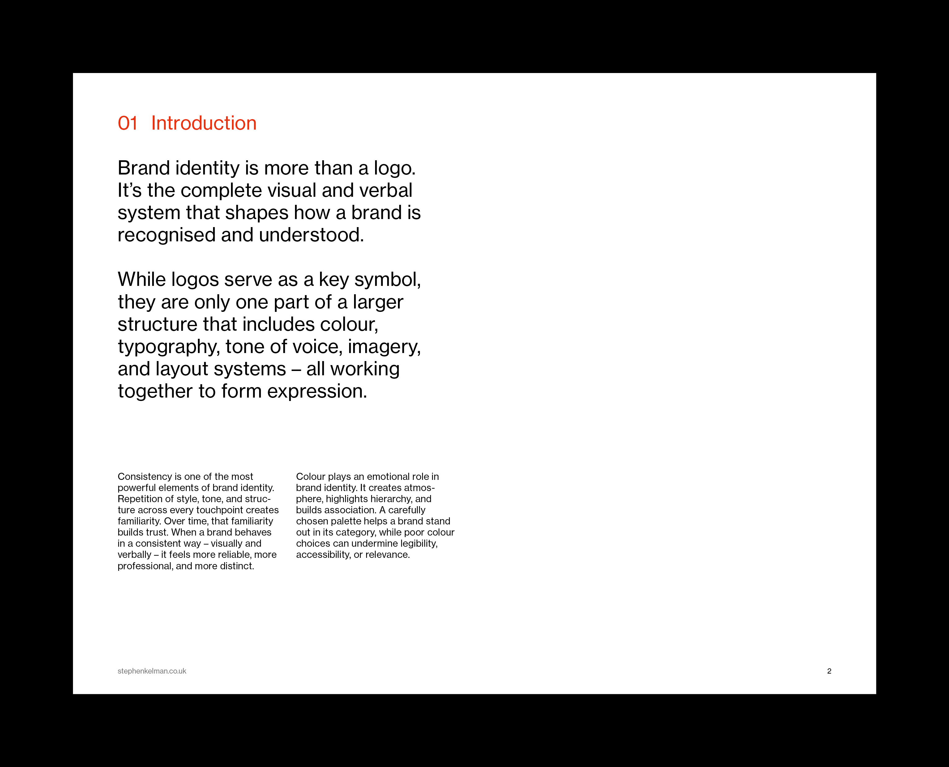 Branding Guidelines Grid System for InDesign – Letter Landscape by ...