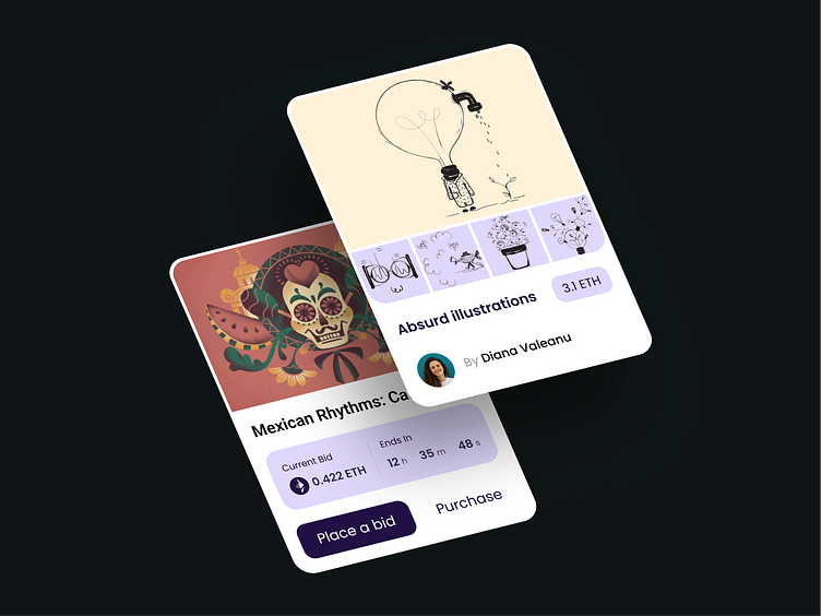 Card Components by Amir Moradi on Dribbble