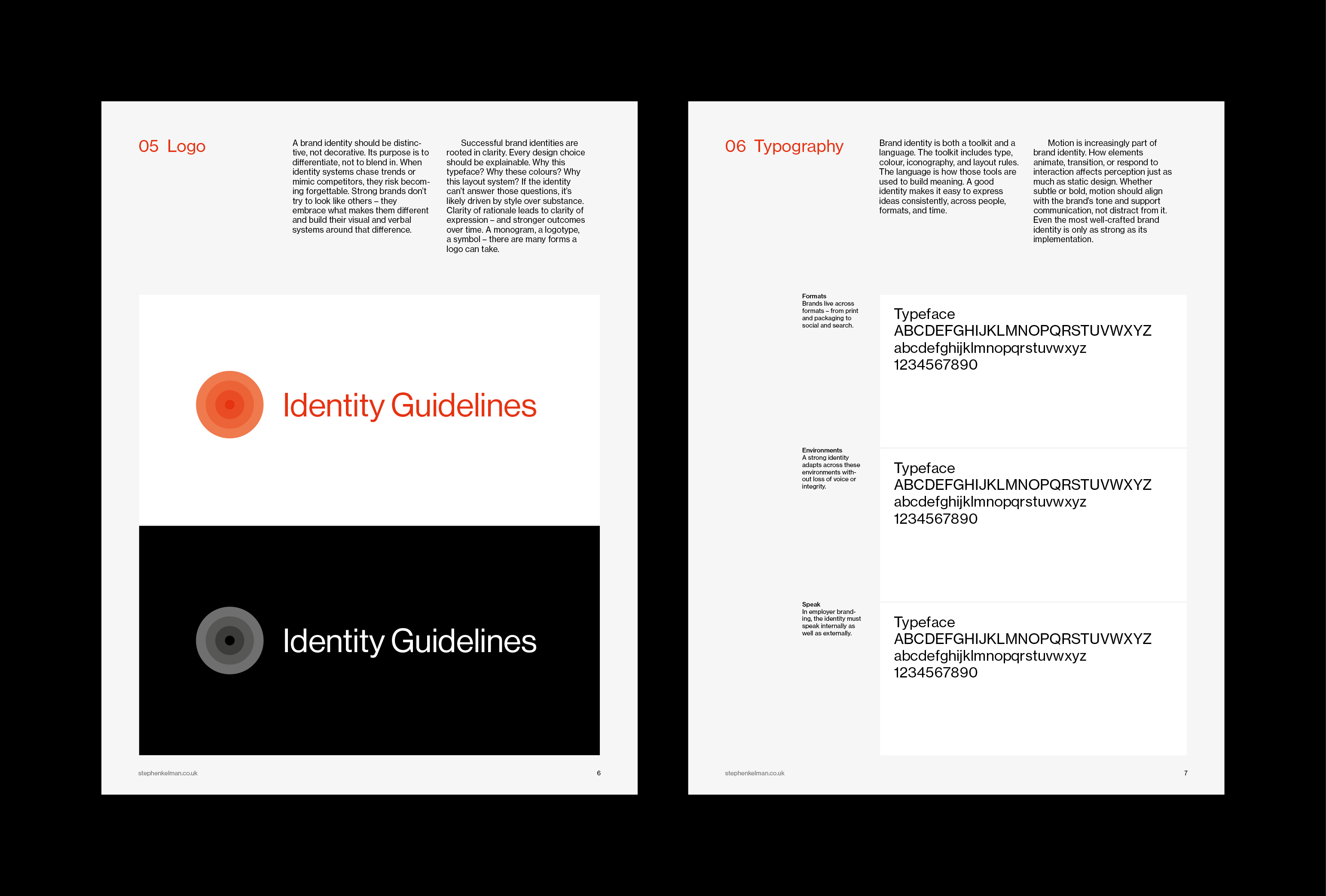 Brand Identity Guidelines Grid System – Letter Portrait by Stephen ...