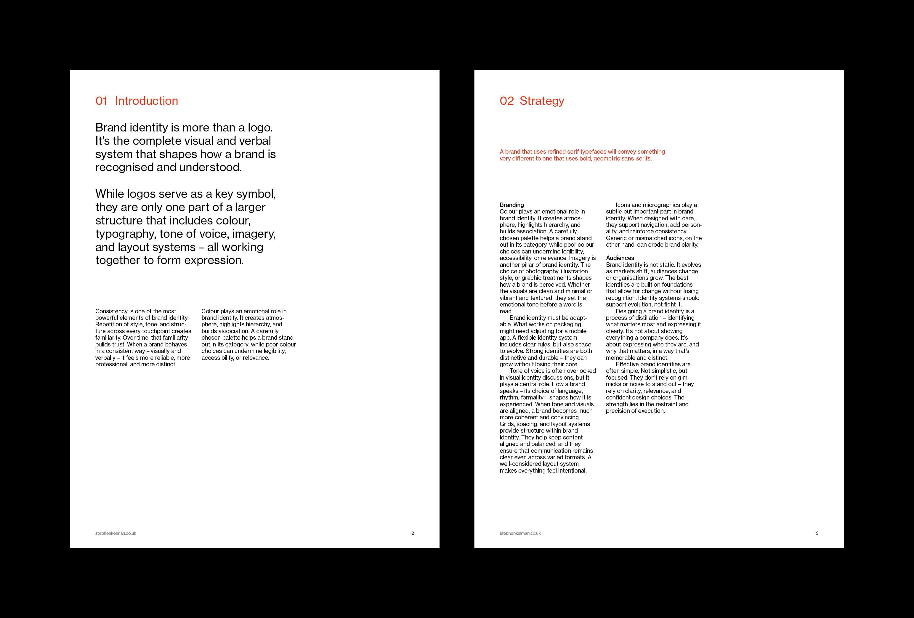 Brand Identity Guidelines Grid System – Letter Portrait by Stephen ...