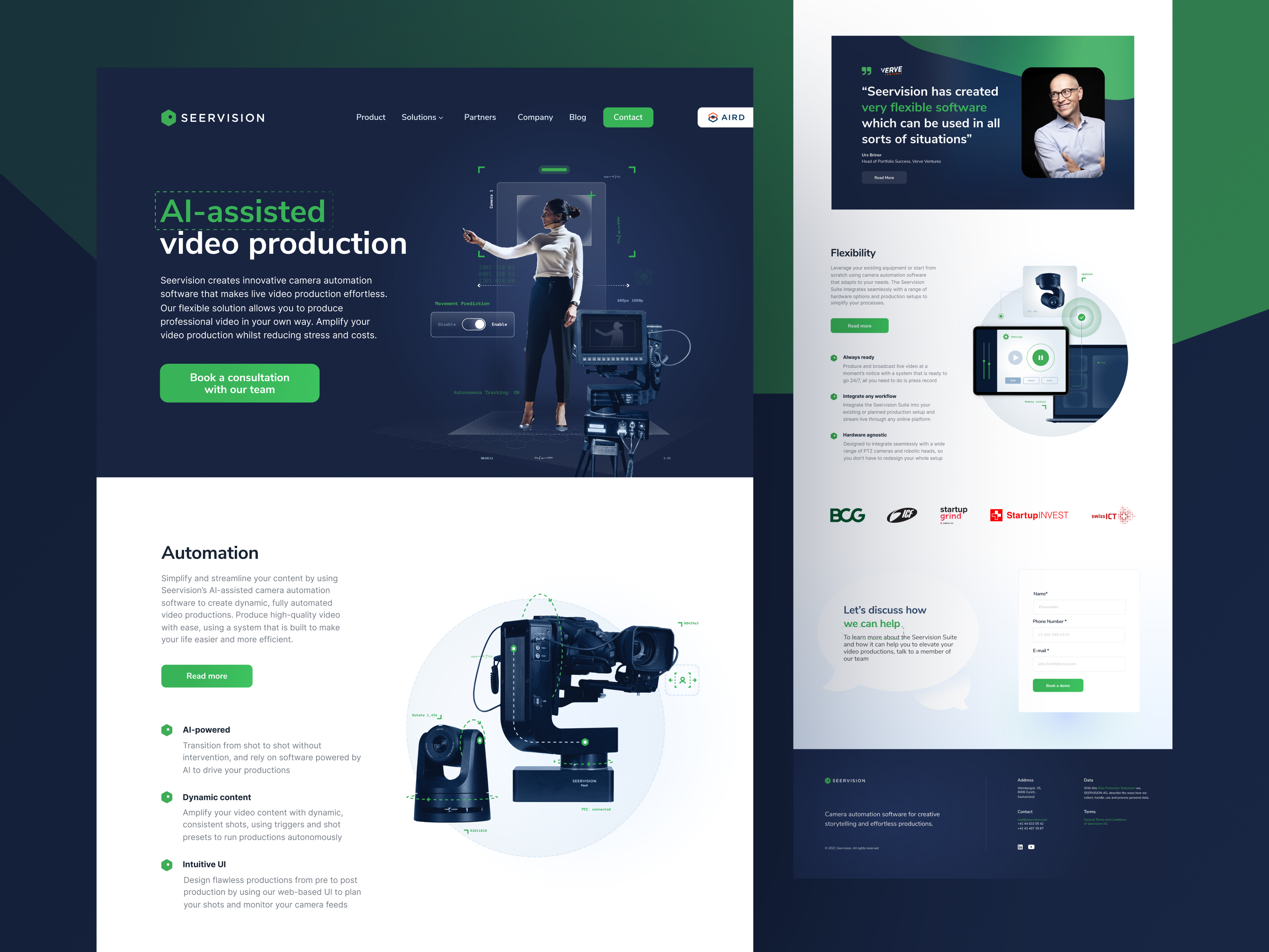 Seervision - landing page 🎥 by Aleksandra Janik-Przyborowska for ...