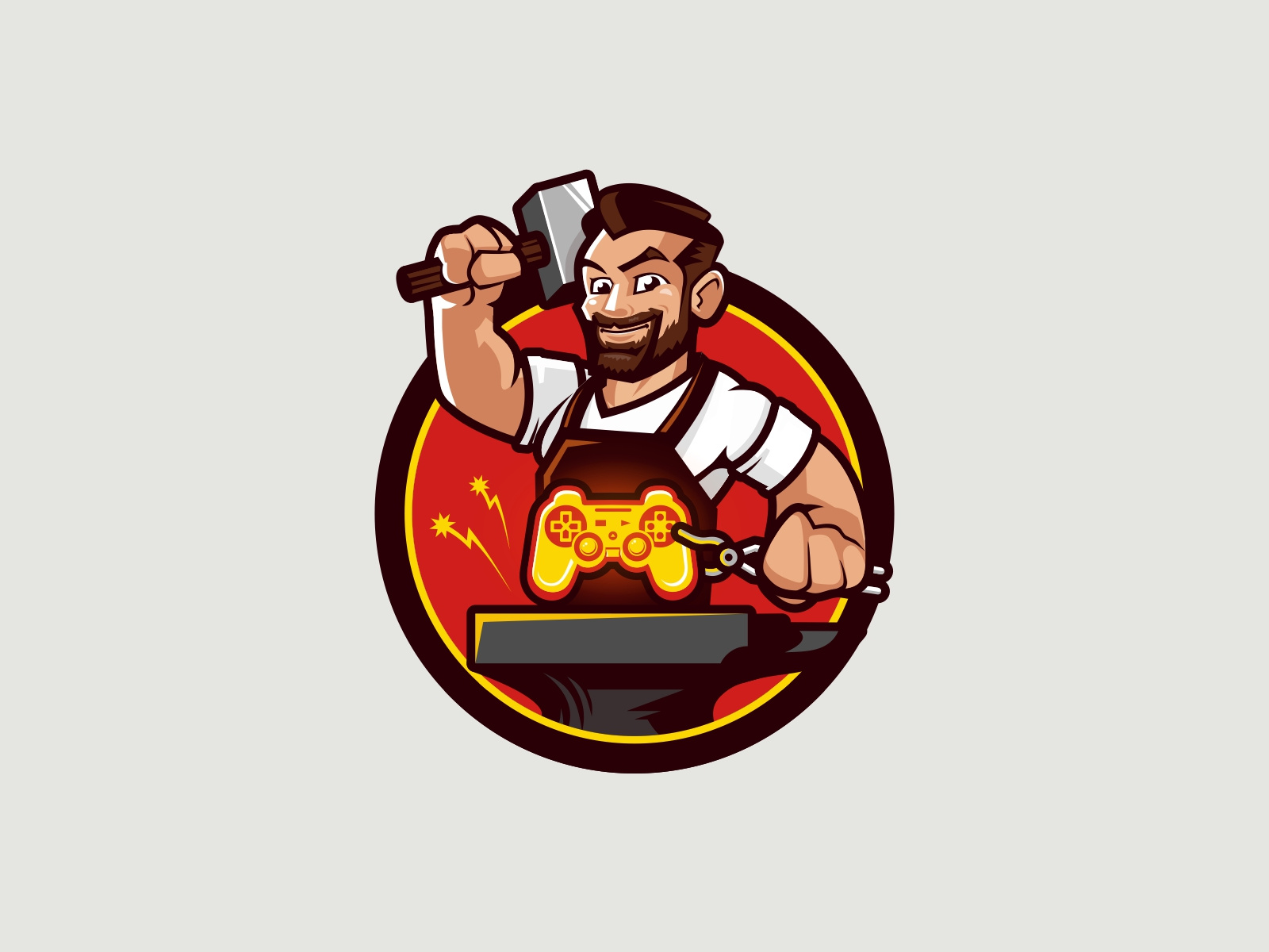 Electronic Forge (logo) by Cool&Epic Designs on Dribbble