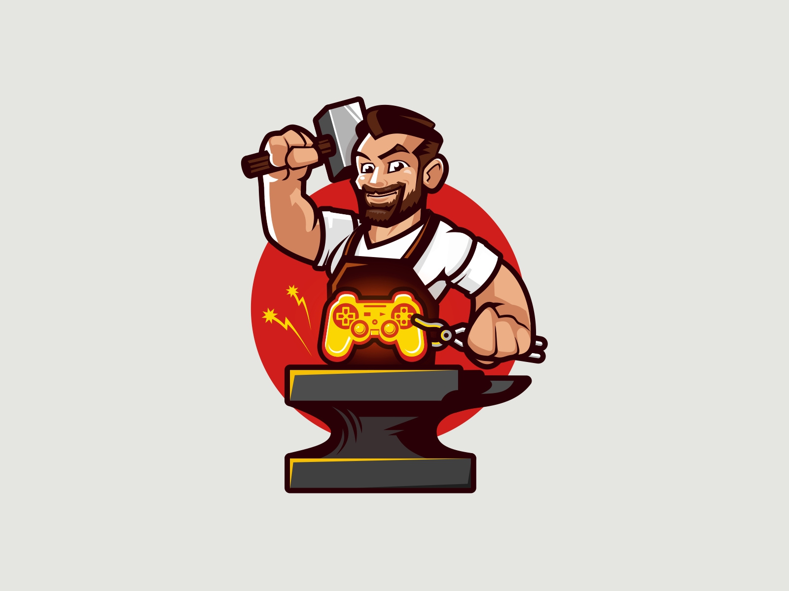 Electronic Forge (logo) by Cool&Epic Designs on Dribbble
