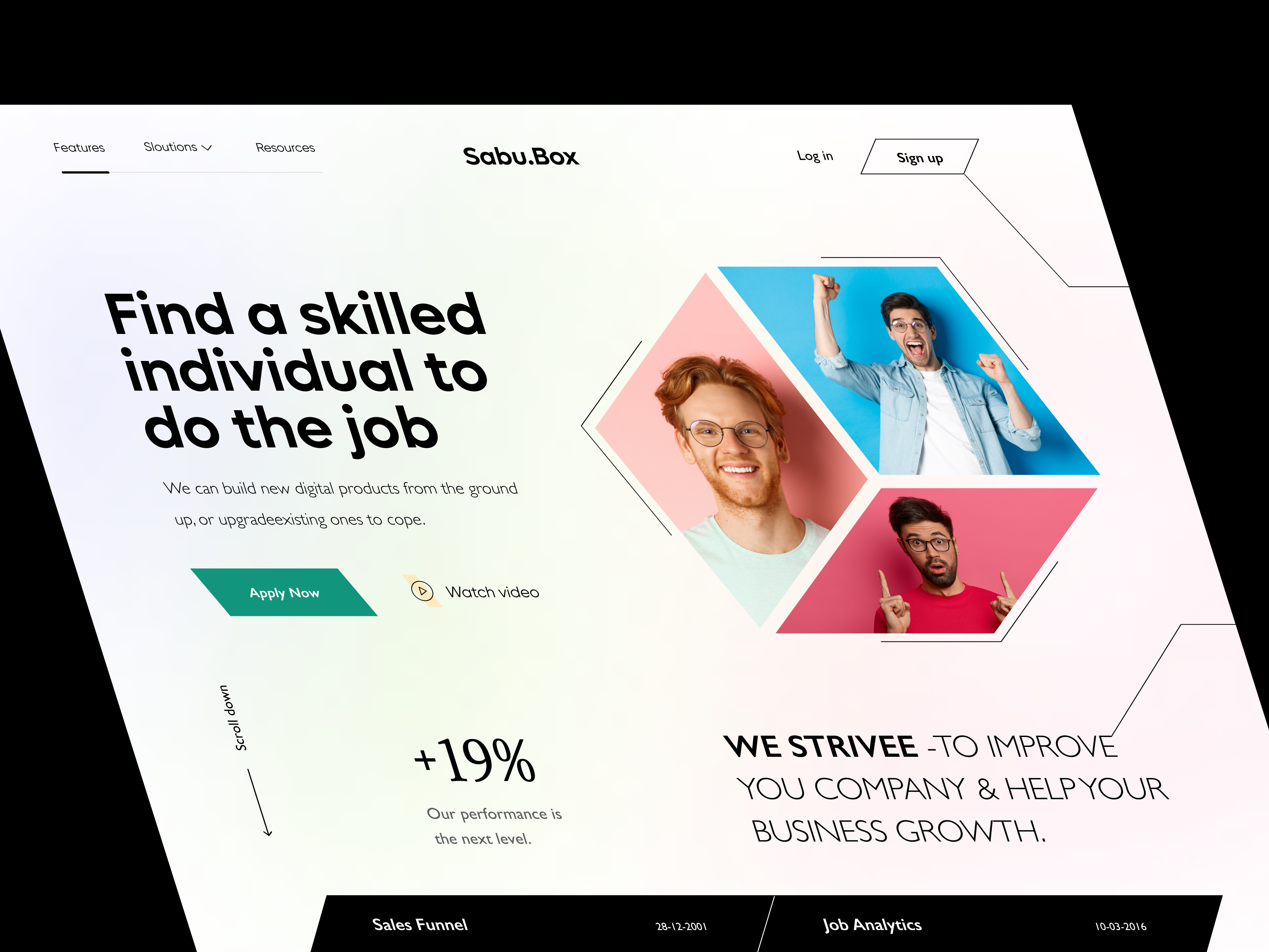 Job Finder Website Design by Glow for Piqo Studio on Dribbble