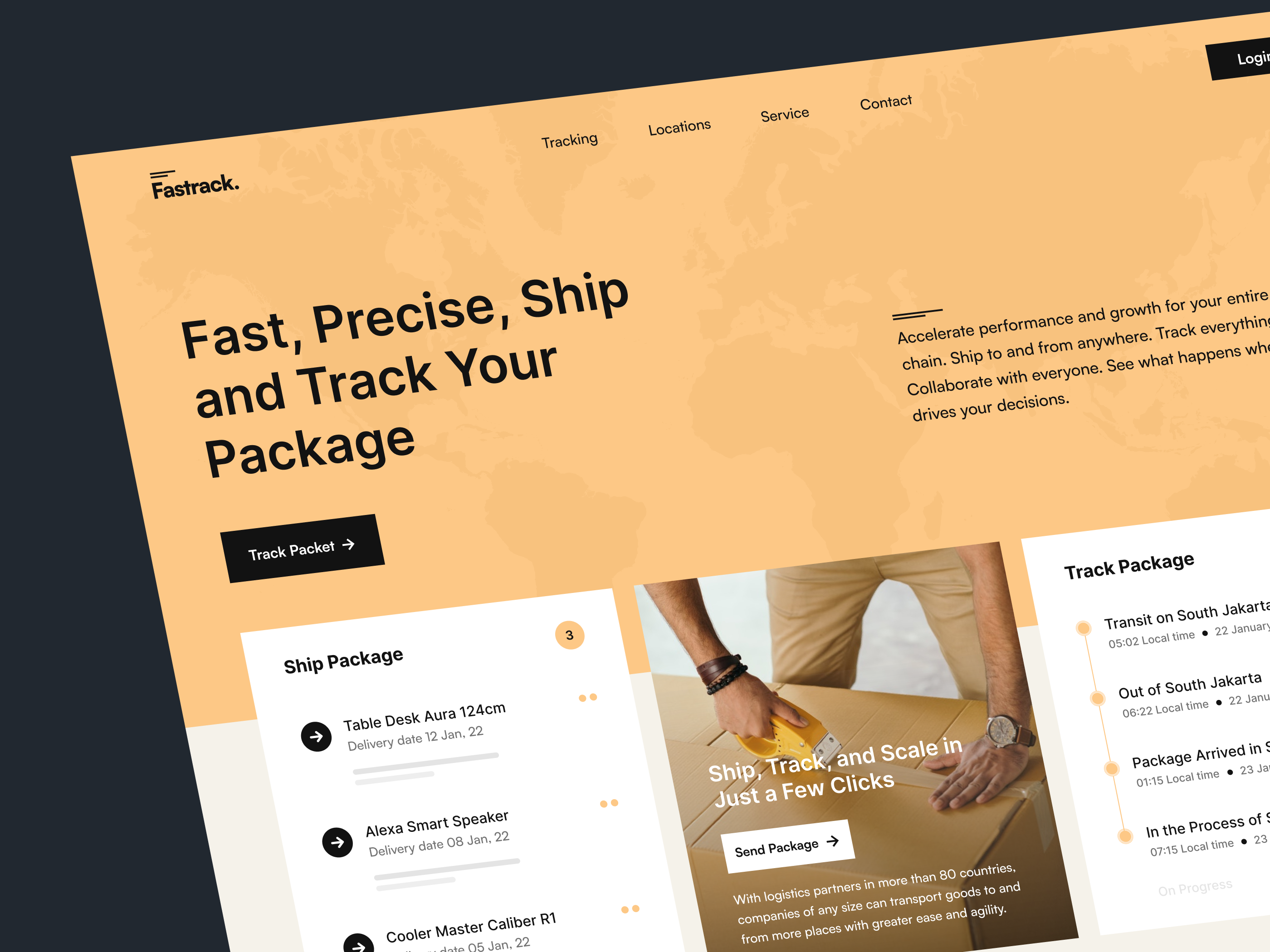 Logistics - Ship & Track Package by Luky Erdiand for Morva Labs on Dribbble
