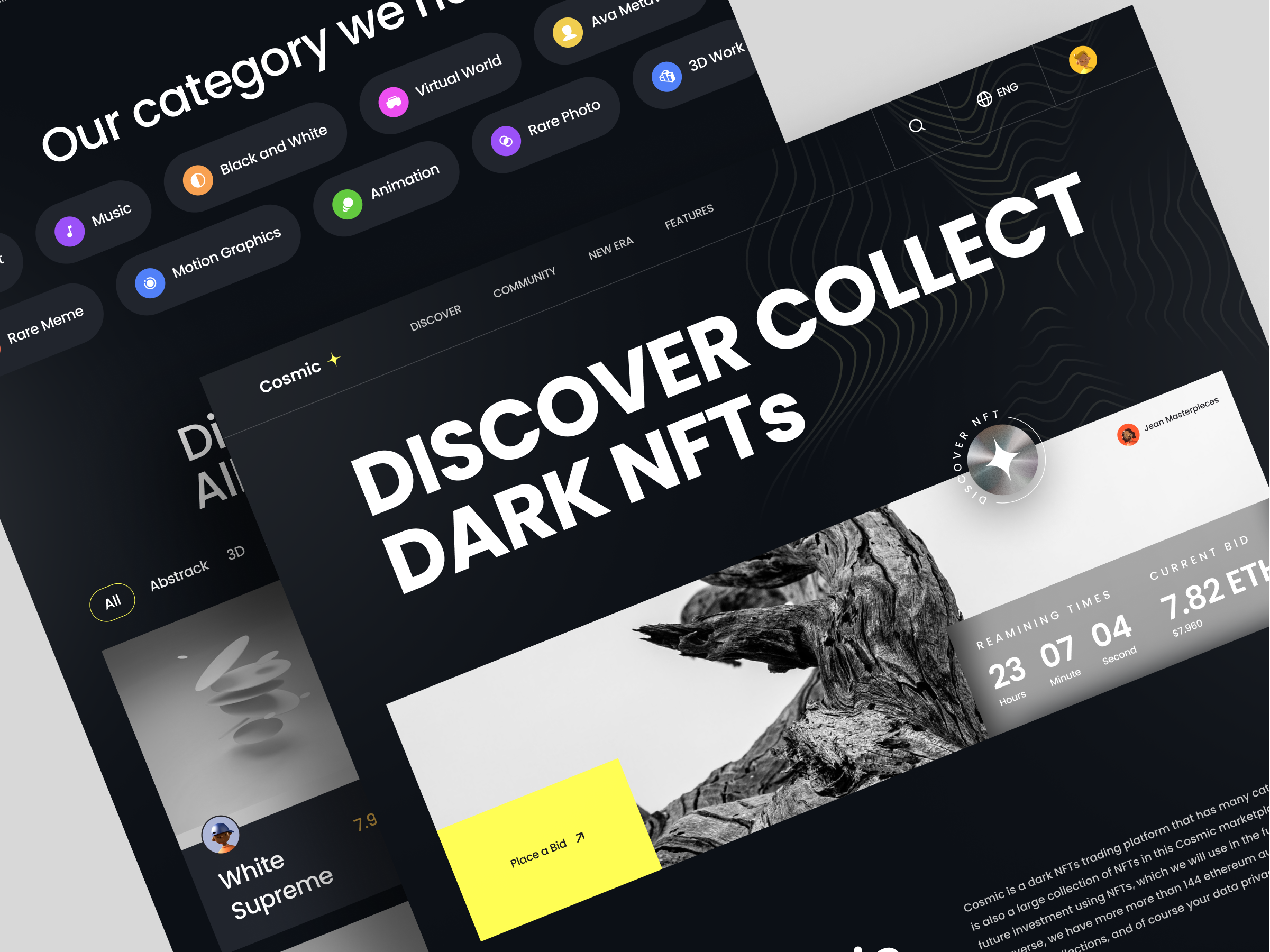Cosmic - NFT Marketplace by Sultan Adi on Dribbble