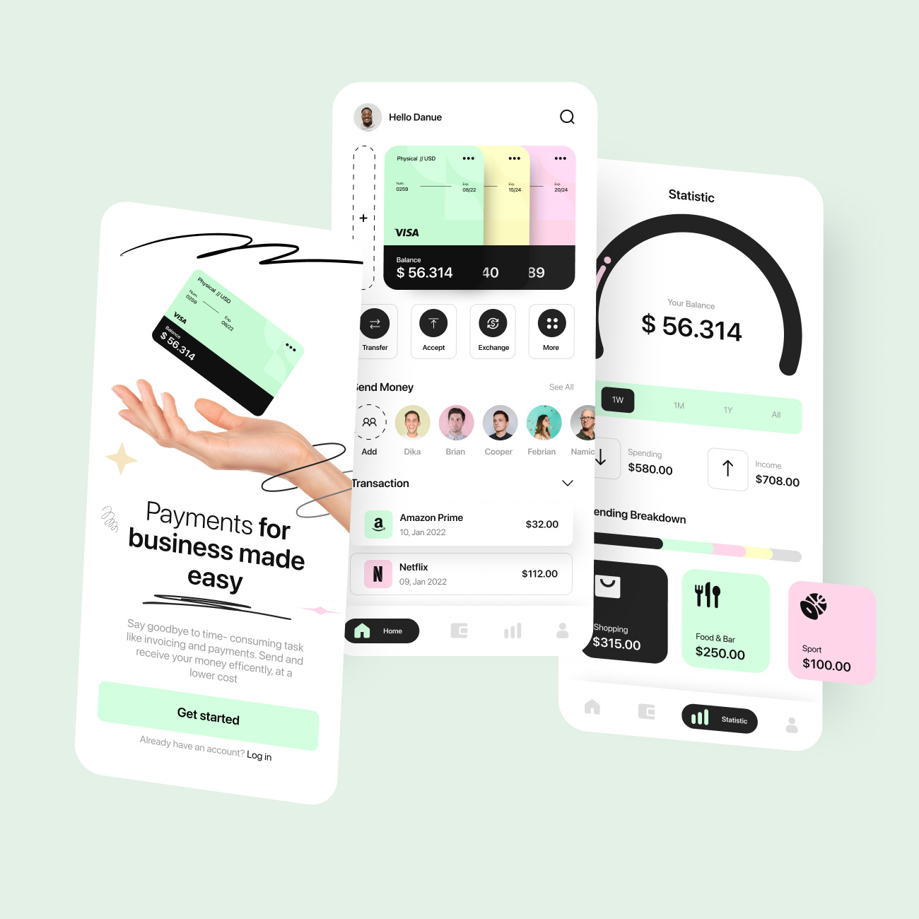 E Wallet App - UI Design by Dena Ihsanuddin on Dribbble