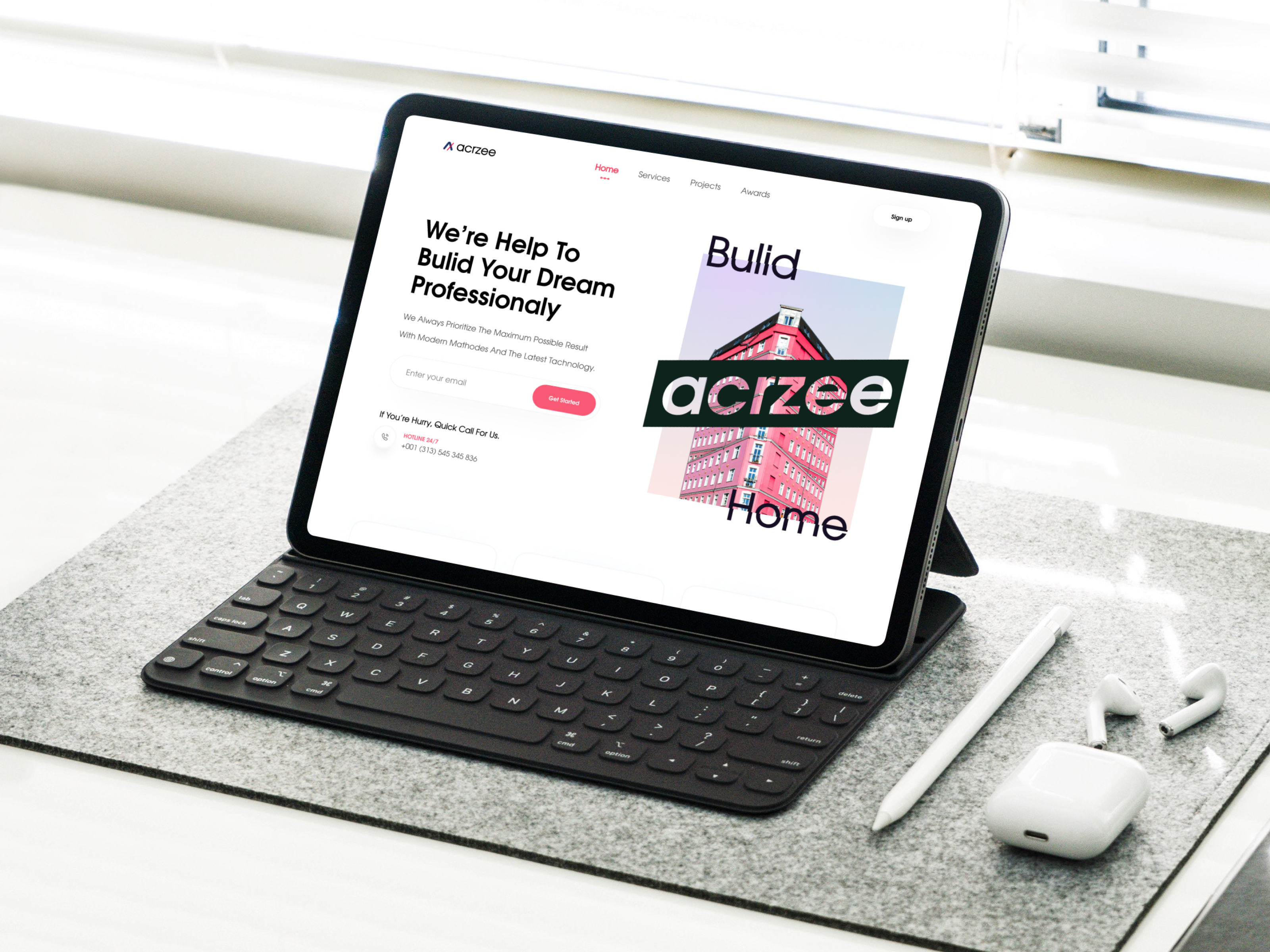 Construction Company Website. by Sajon for Orix Creative on Dribbble