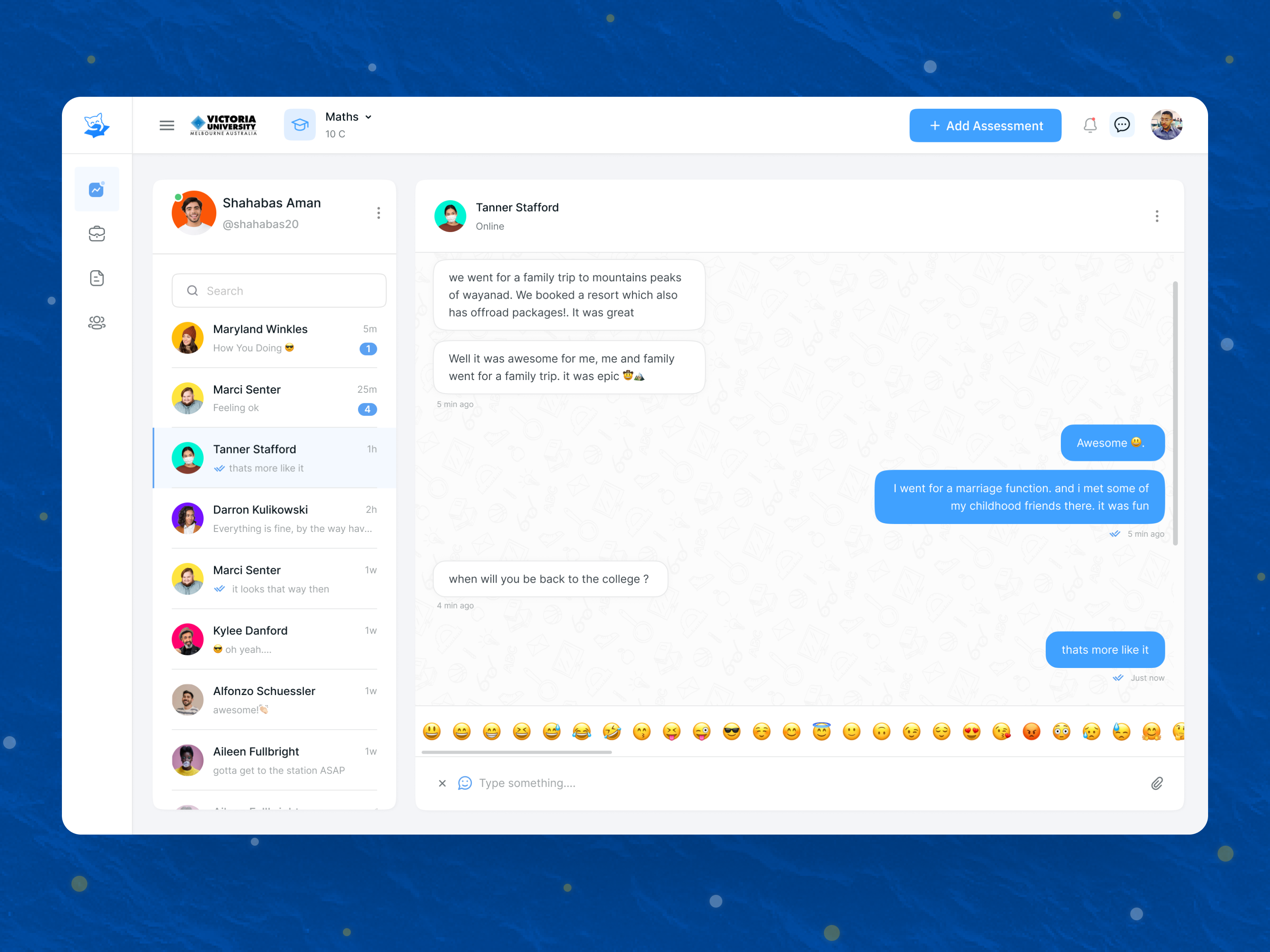 Classroom Chat by Shameer Ali on Dribbble