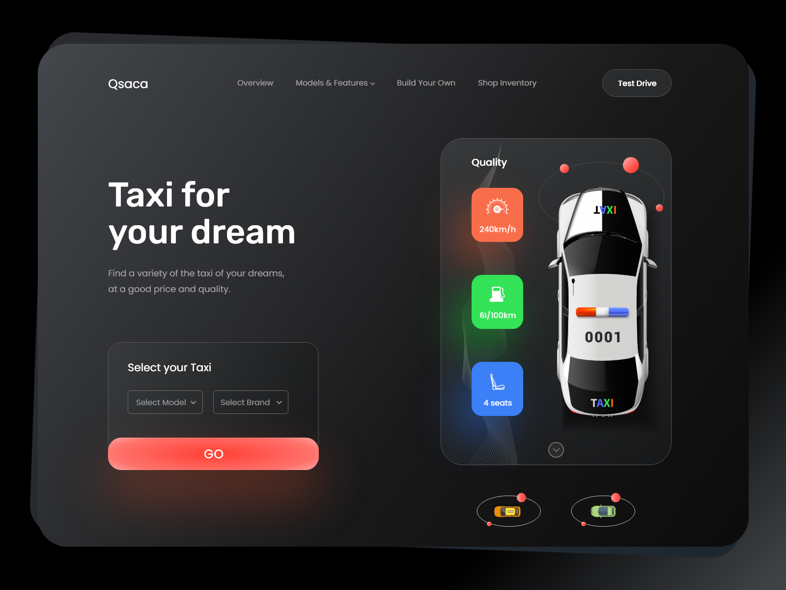 Taxi : Cab showroom web design by Masud Rana on Dribbble