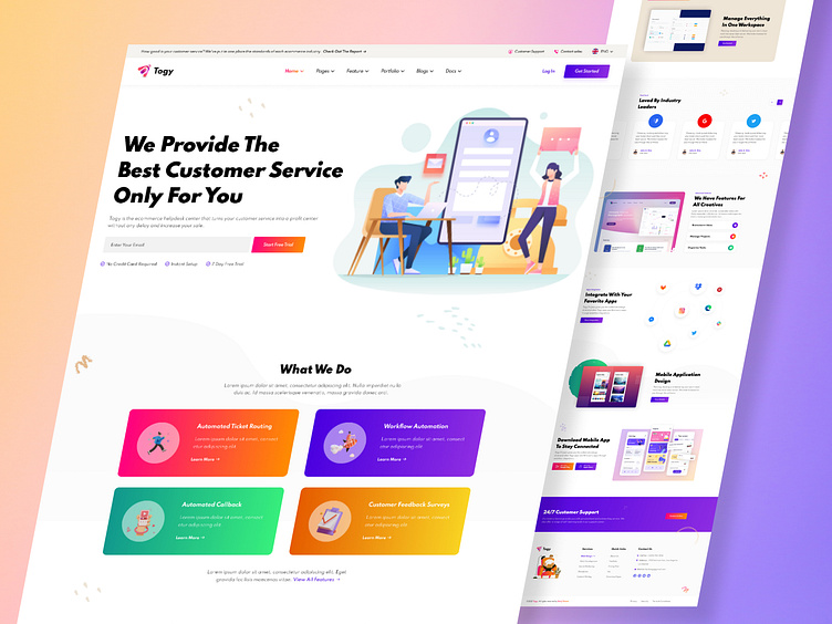 Influx - Customer Support by EnvyTheme LLC on Dribbble