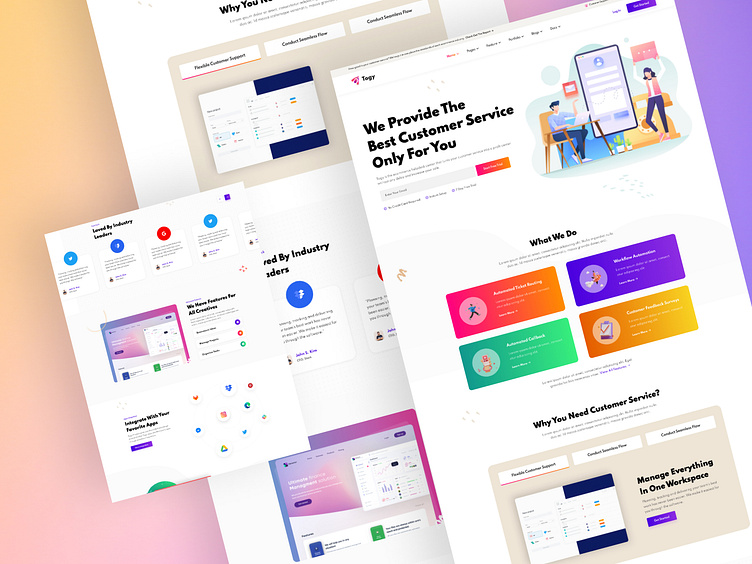 Influx - Customer Support by EnvyTheme LLC on Dribbble