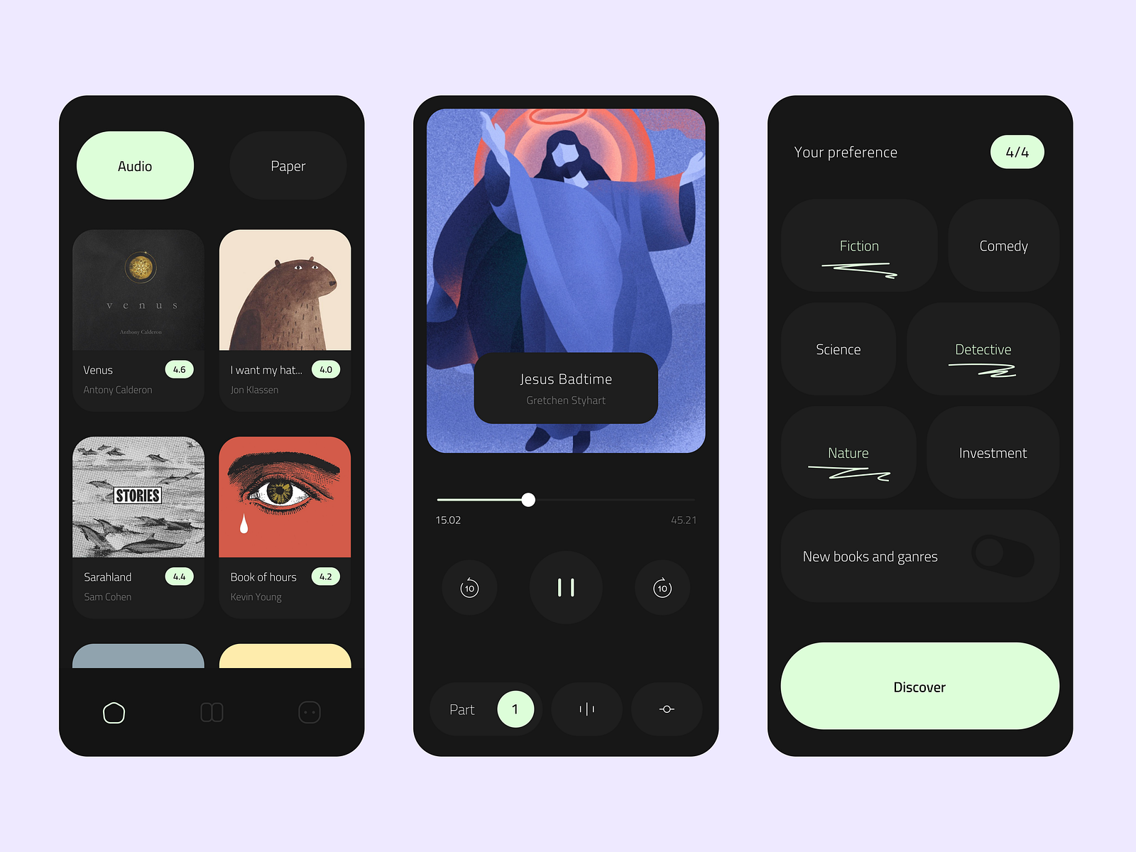 Chapter. Book mobile app by Jay on Dribbble