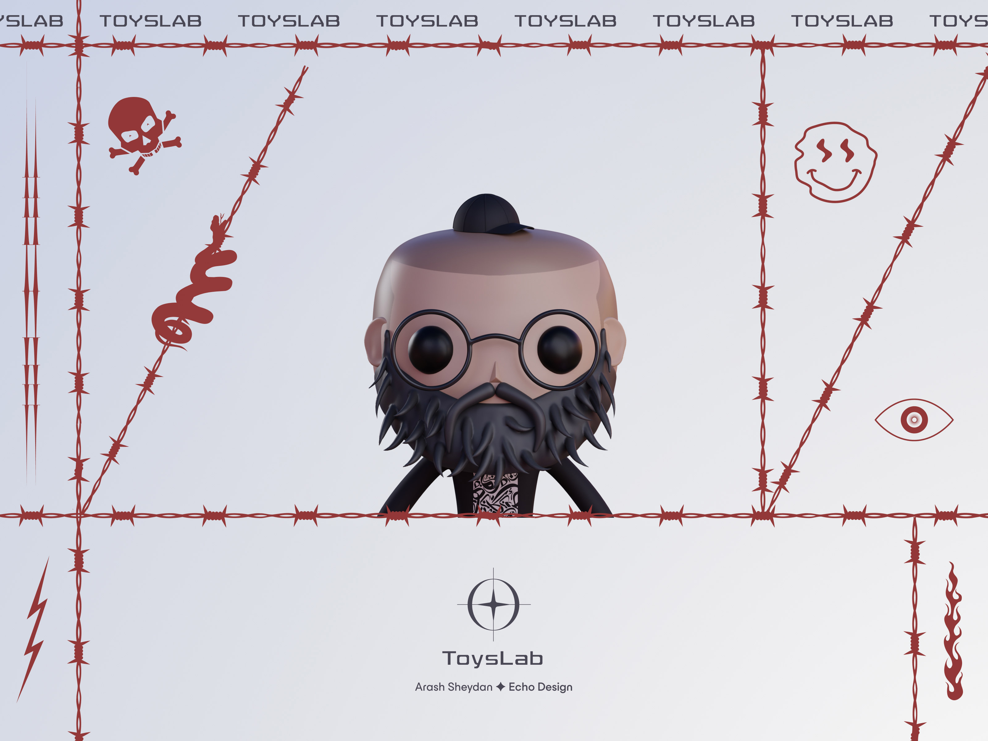 Badass 3D Stylized Bubblehead Character by Arash Sheydan for Echo on ...